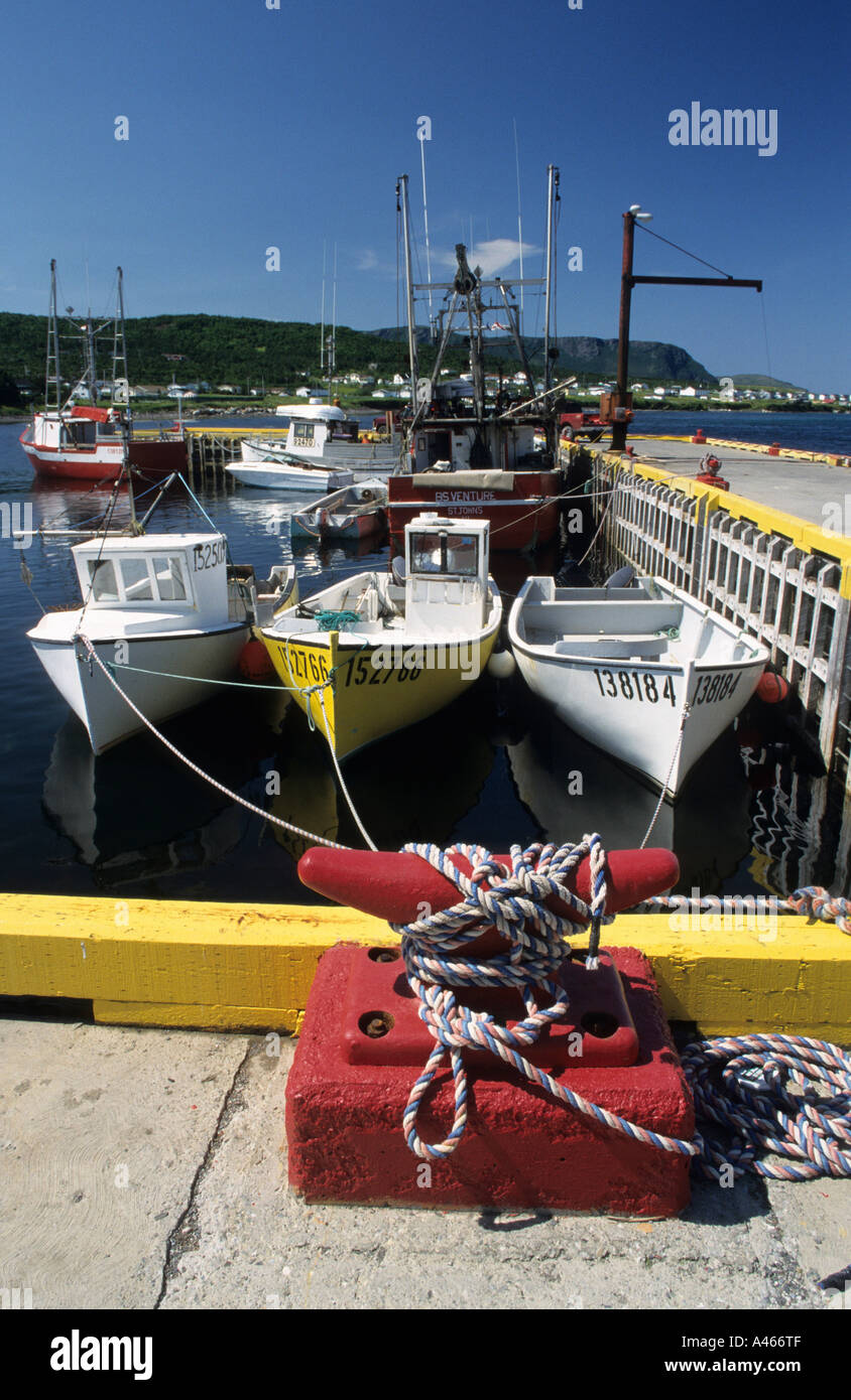 Fishing harbour of Rocky Point near Gros Morne National Park ...