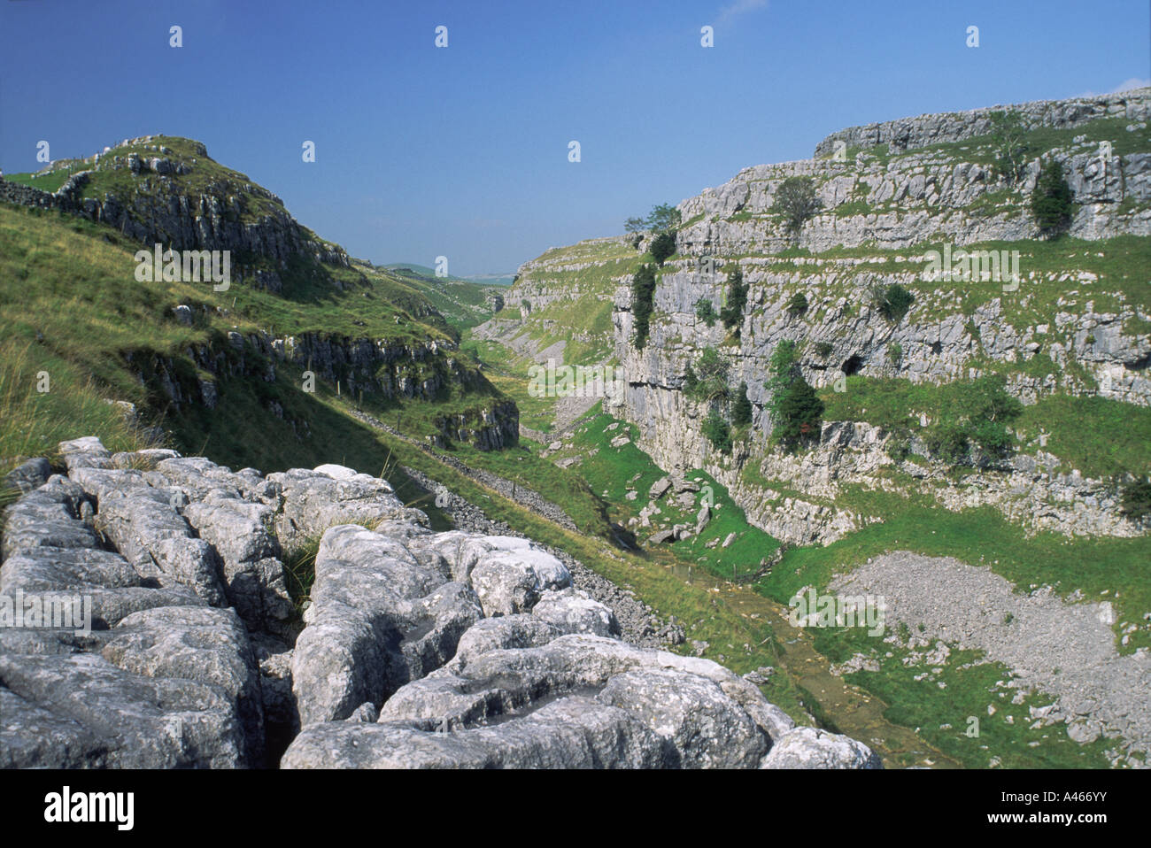 Gordale Scar, Yorkshire Dales National Park Stock Photo - Alamy