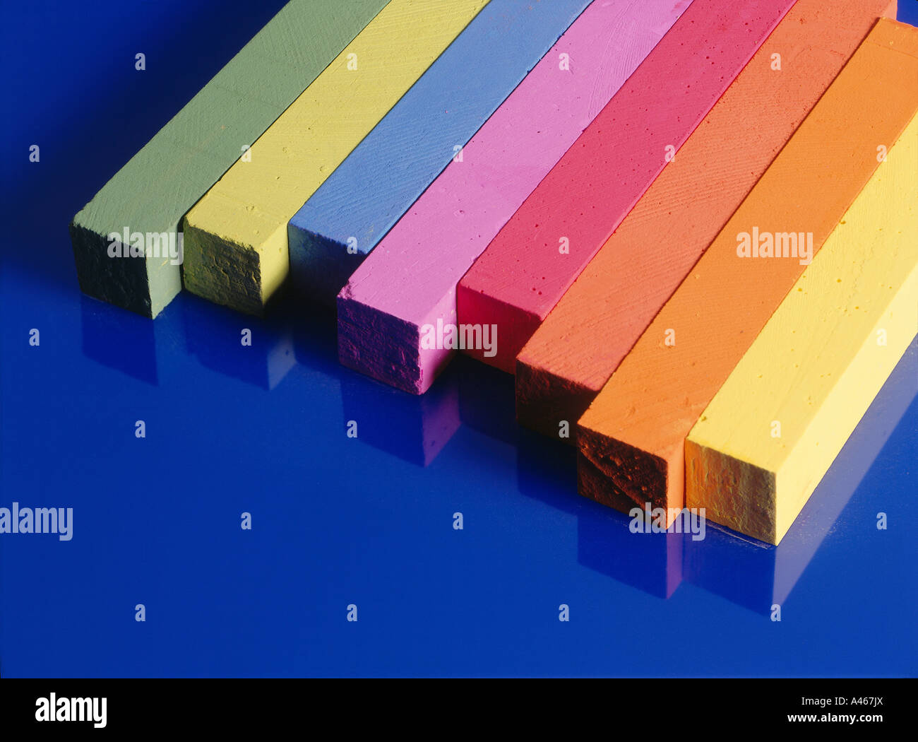 Drawing chalk in different colours Stock Photo - Alamy