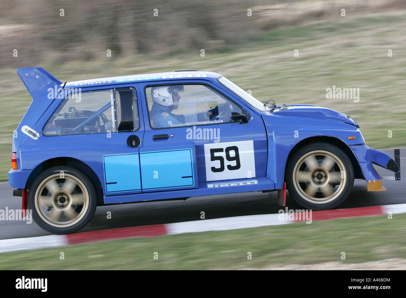 A fantastic Metro 6R4 GroupB rally car competing at Harewood Hillclimb ...