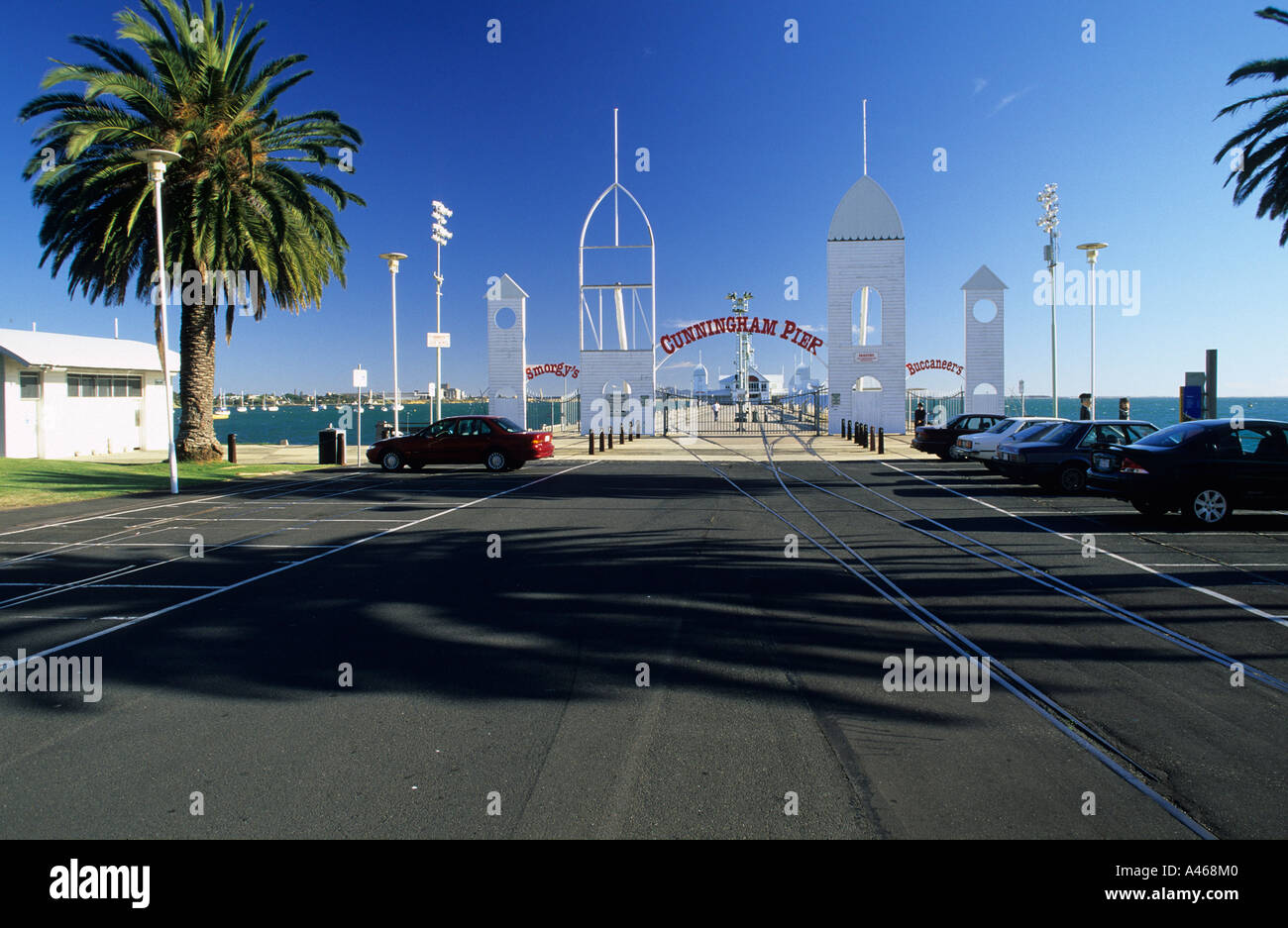 Seaside promenade, waterfront, at Geelong, Victoria, AUS Stock Photo ...