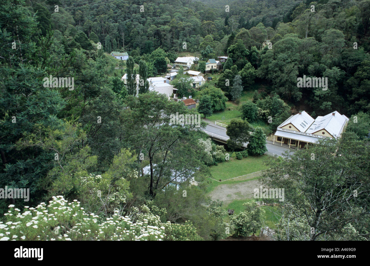 Famous former mining town Walhalla, Victoria, AUS Stock Photo - Alamy