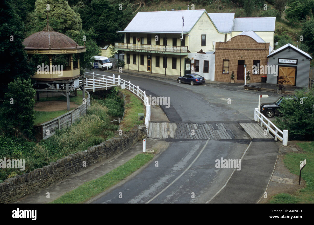 Famous former mining town Walhalla, Victoria, AUS Stock Photo - Alamy