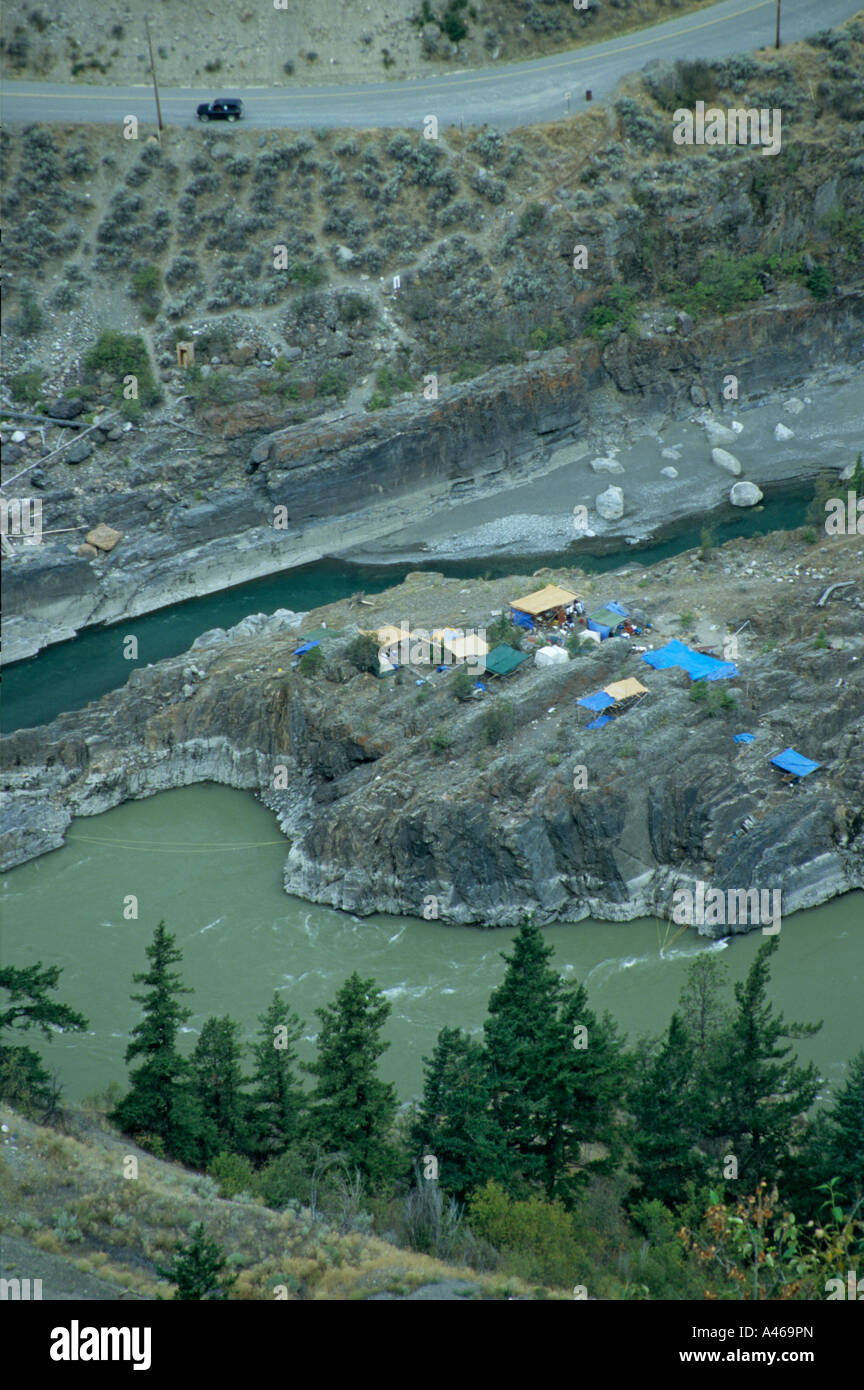 First Nation fishing camp at confluence of Fraser river dirty with ...