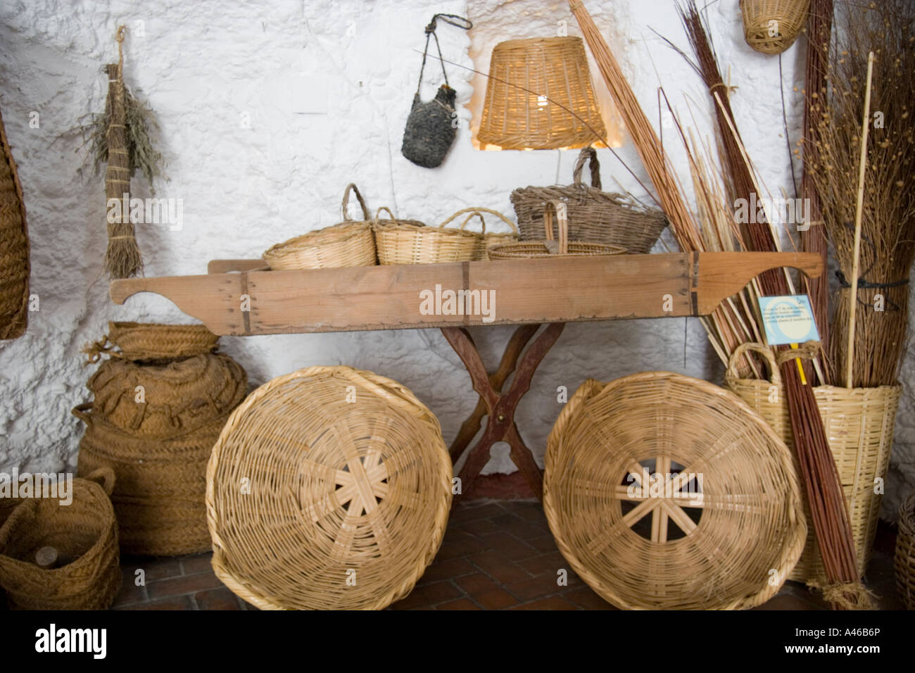 Inside a gypsy's cave house in the Sacromonte region of Granada ...
