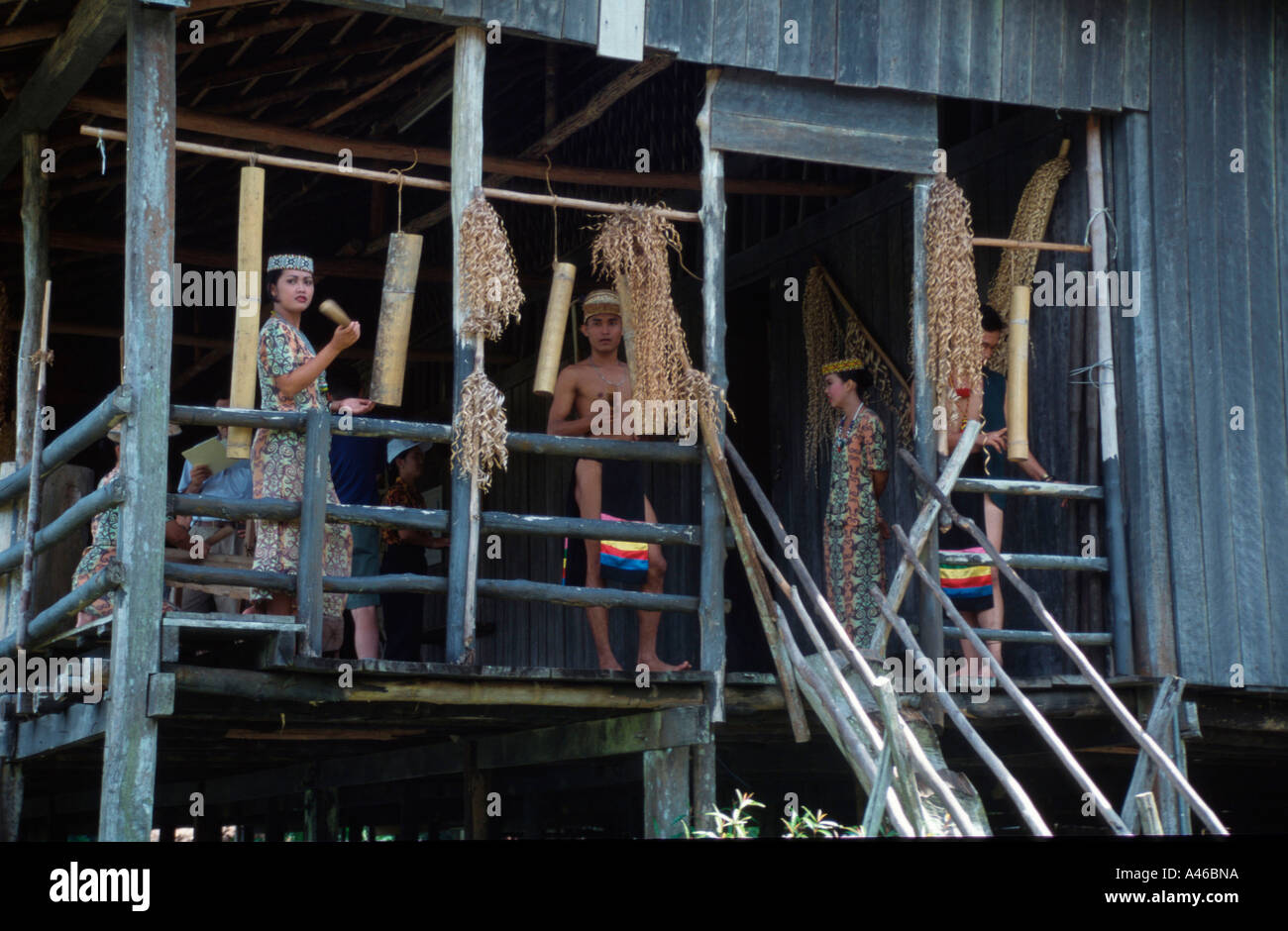 Iban people Batang Ai Stock Photo - Alamy