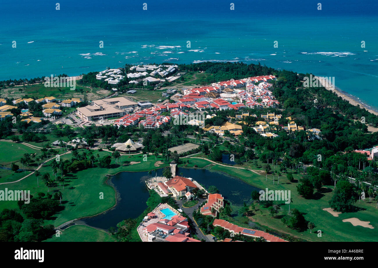 Golf Course and hotels Playa Dorada Stock Photo - Alamy