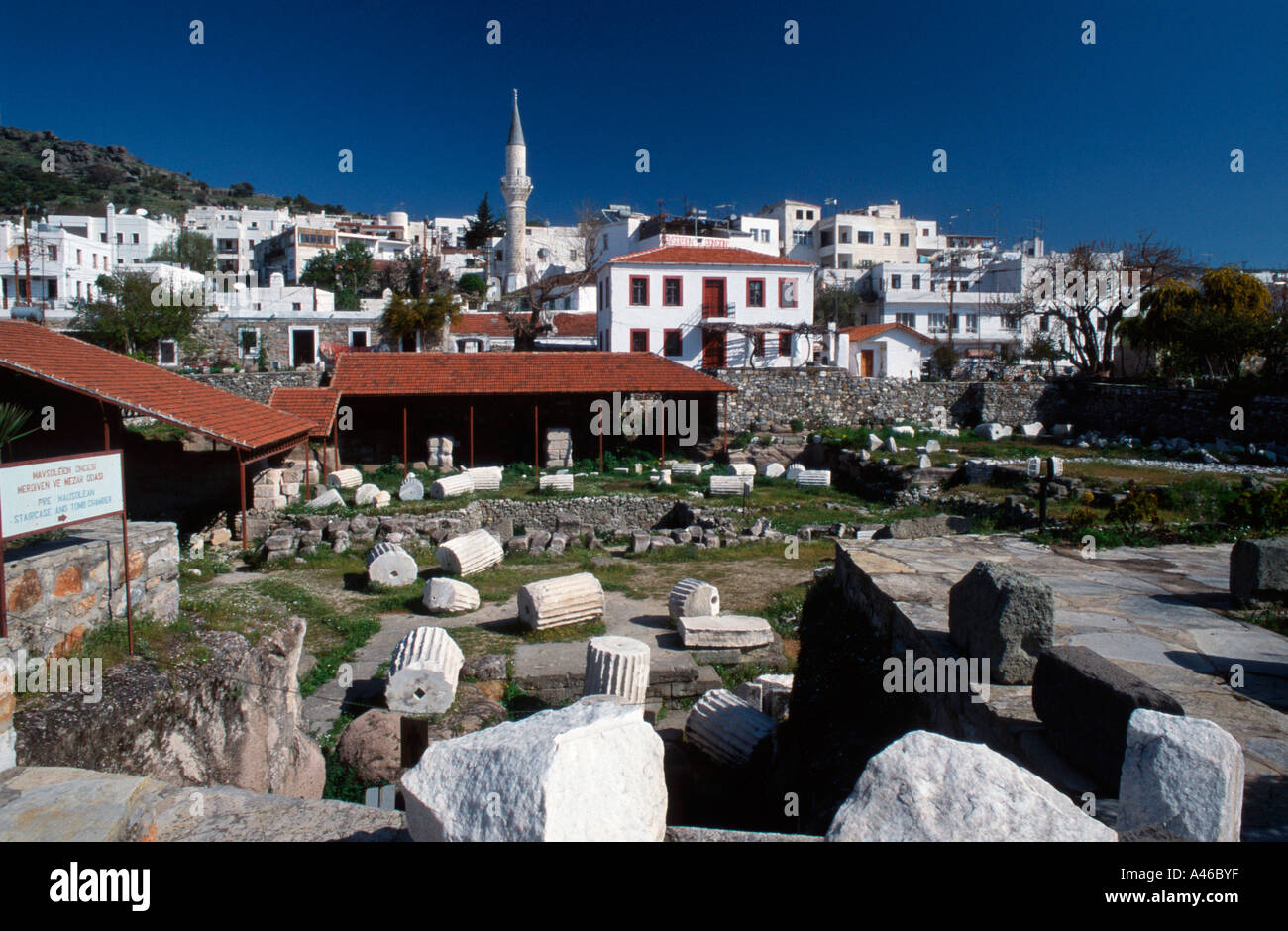 Mausoleum of Halikarnassos Bodrum Stock Photo - Alamy