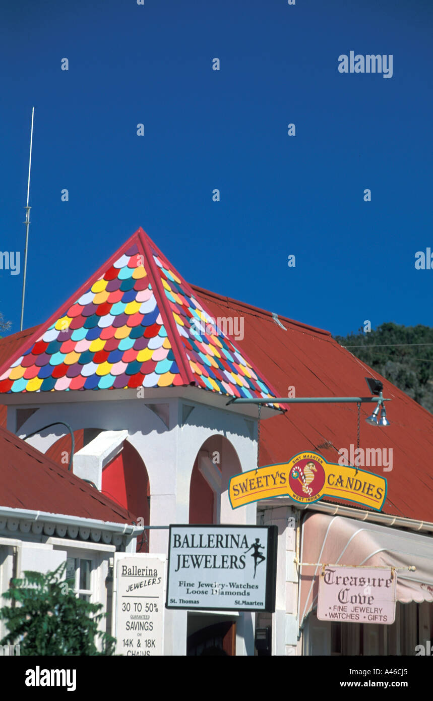 St Maarten Shopping Arcade Philipsburg Stock Photo - Alamy