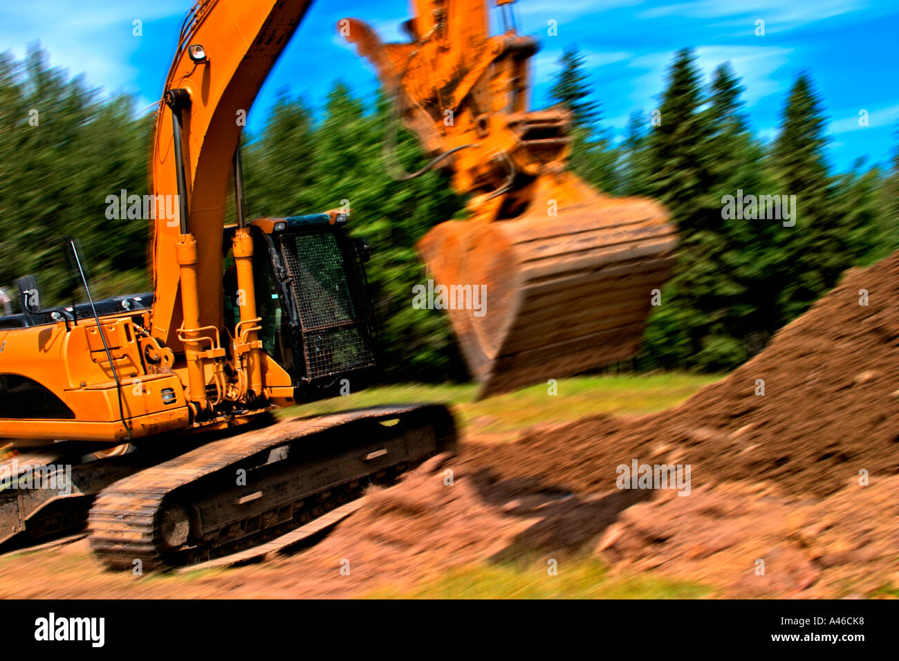 Dirt being dug up Stock Photo - Alamy
