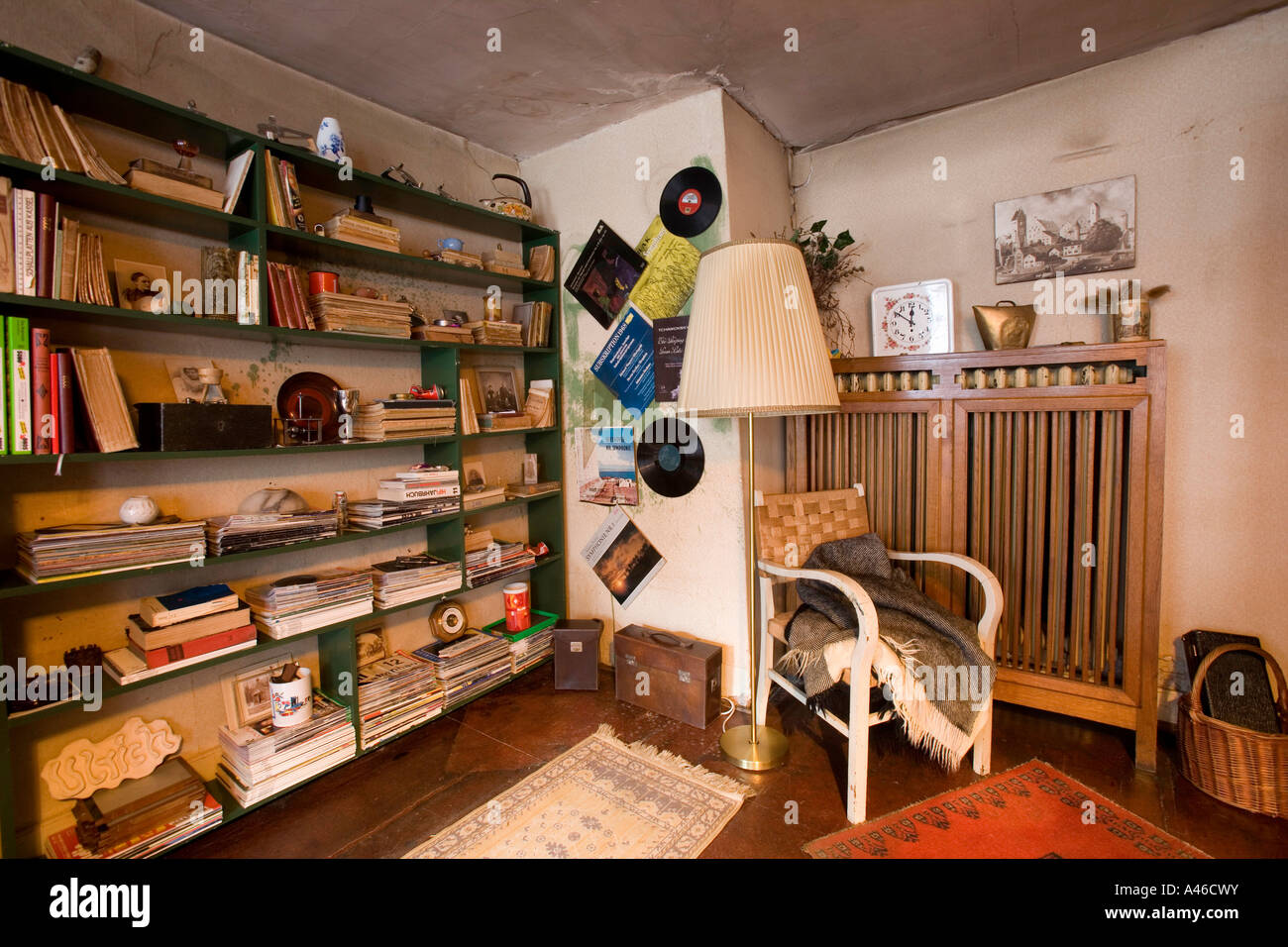 A room arranged as in the German 60ties Stock Photo - Alamy