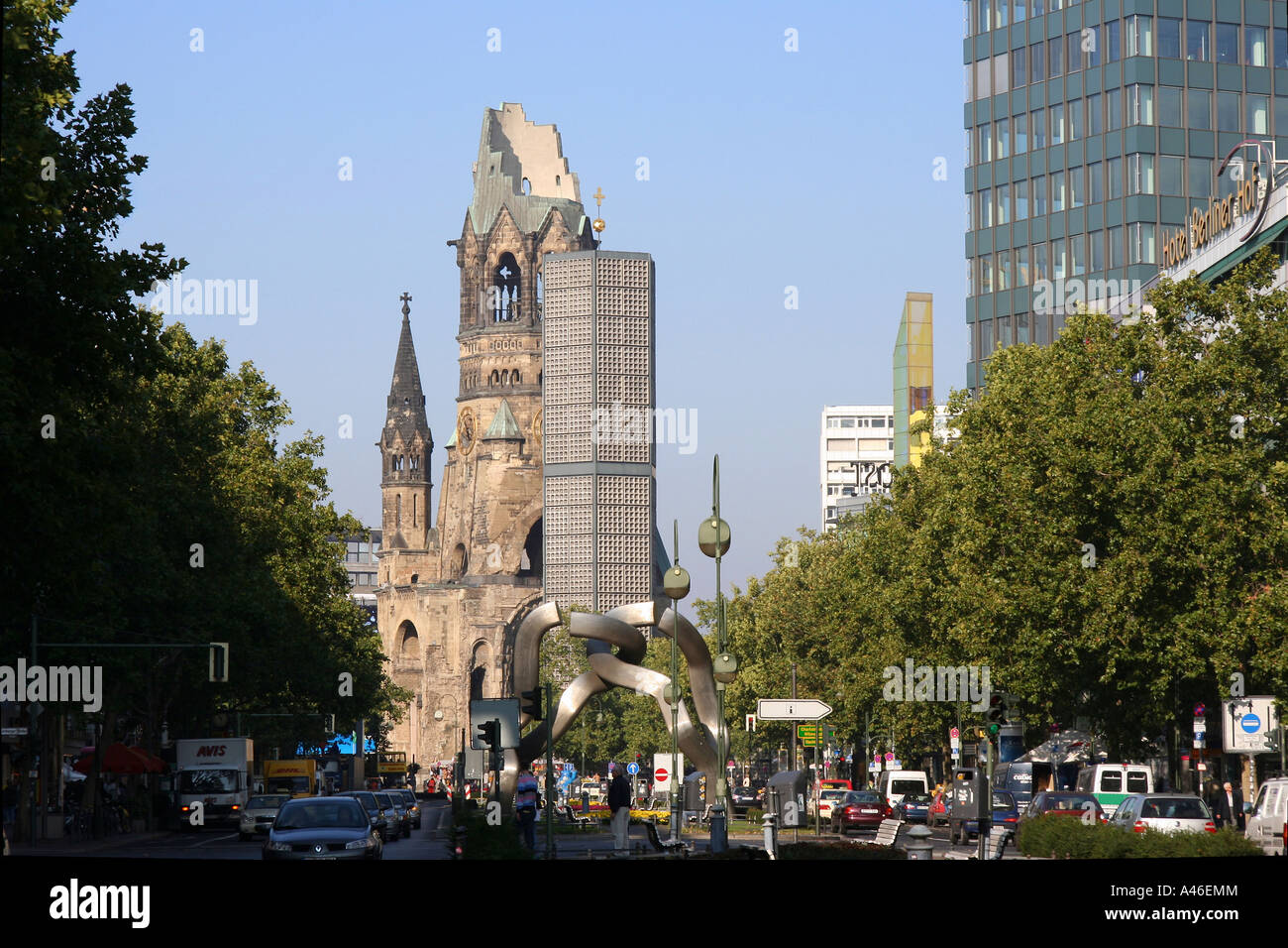 Kaiser Wilhelm Memorial Church and the Europe Center, Berlin, Germany ...