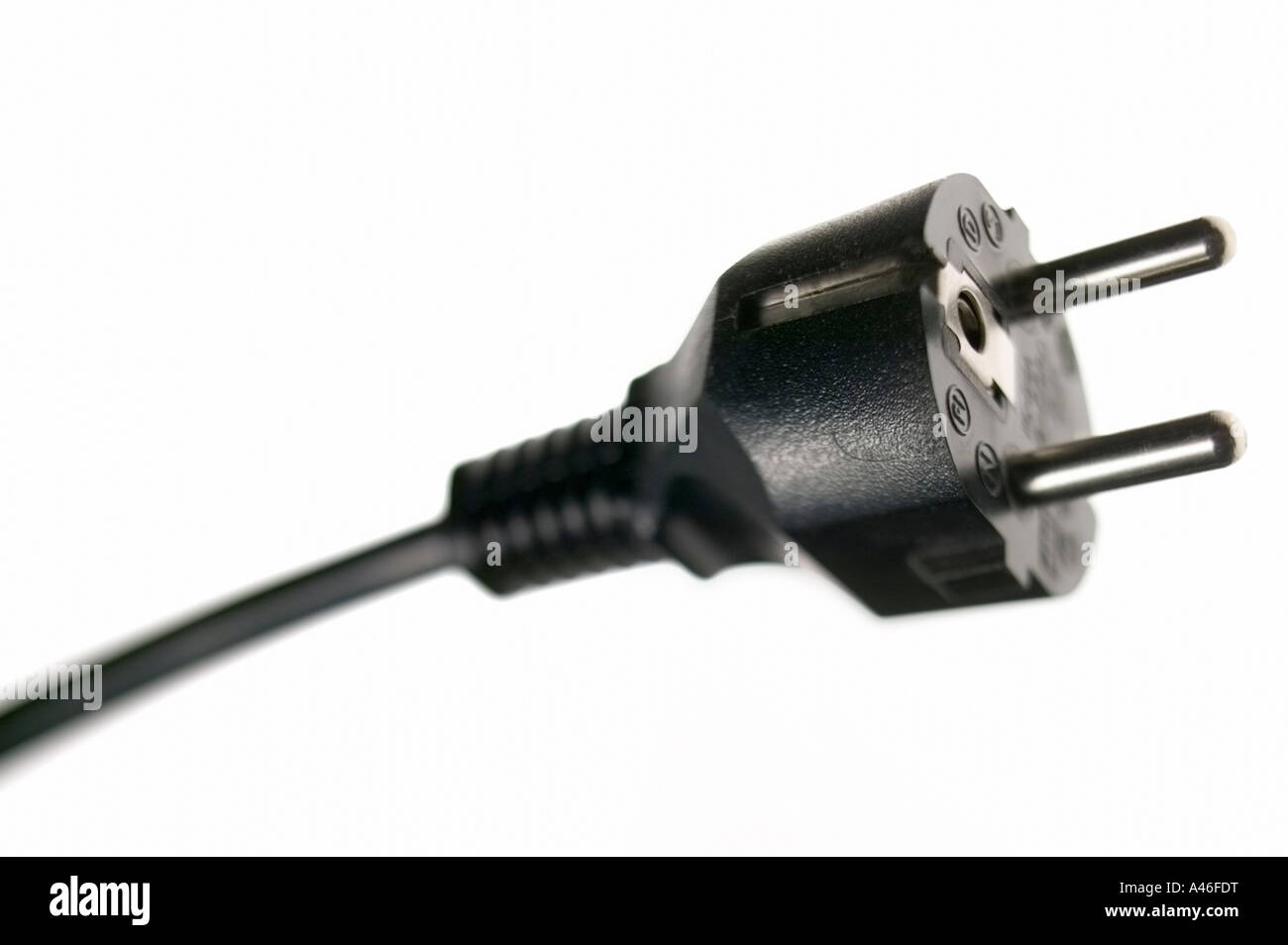 Plug on white background Stock Photo - Alamy