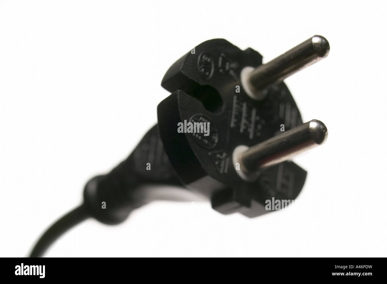 Plug on white background Stock Photo - Alamy