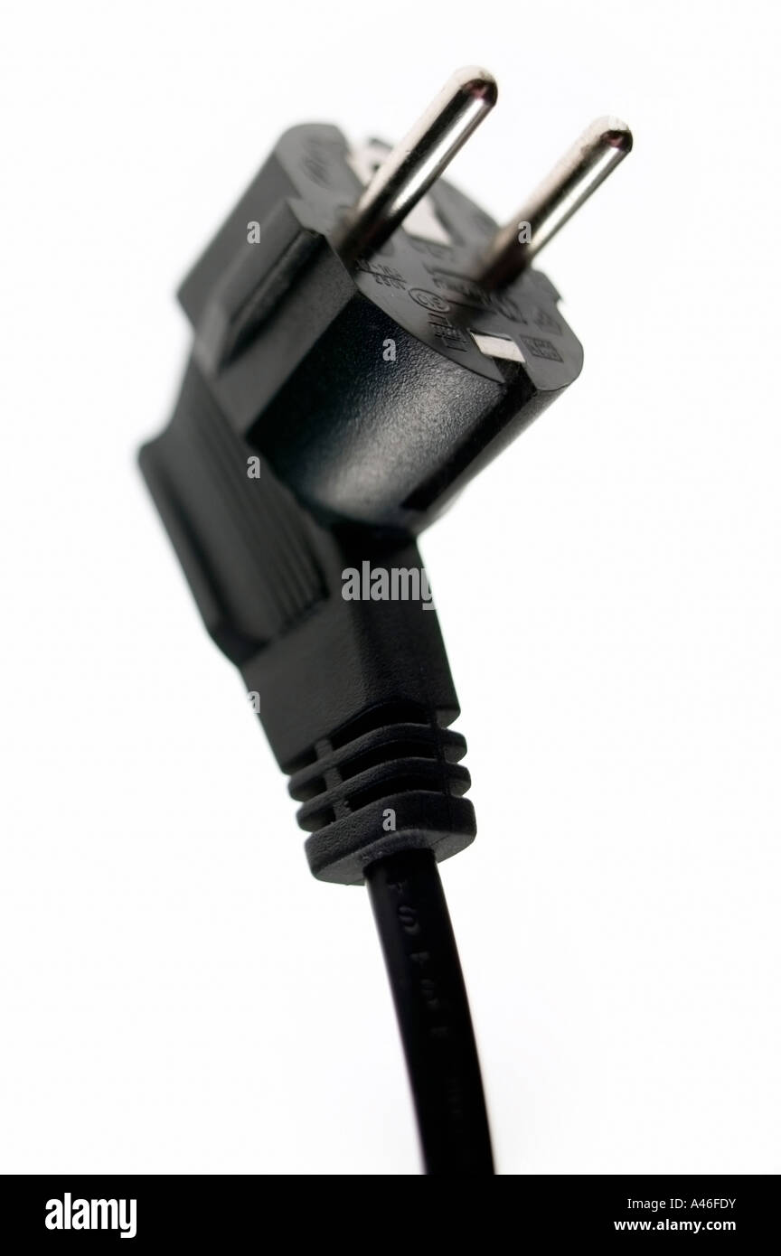 Plug on white background Stock Photo - Alamy
