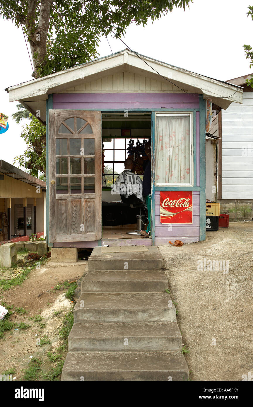 Barbers shop in rural Barbados Stock Photo - Alamy