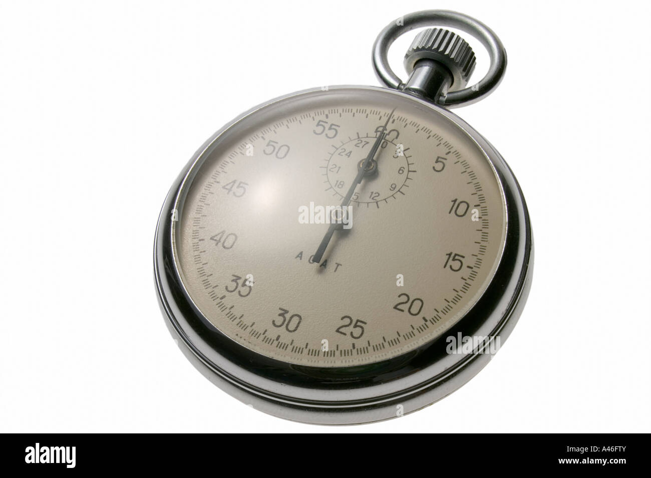 Stop watch on white background Stock Photo - Alamy