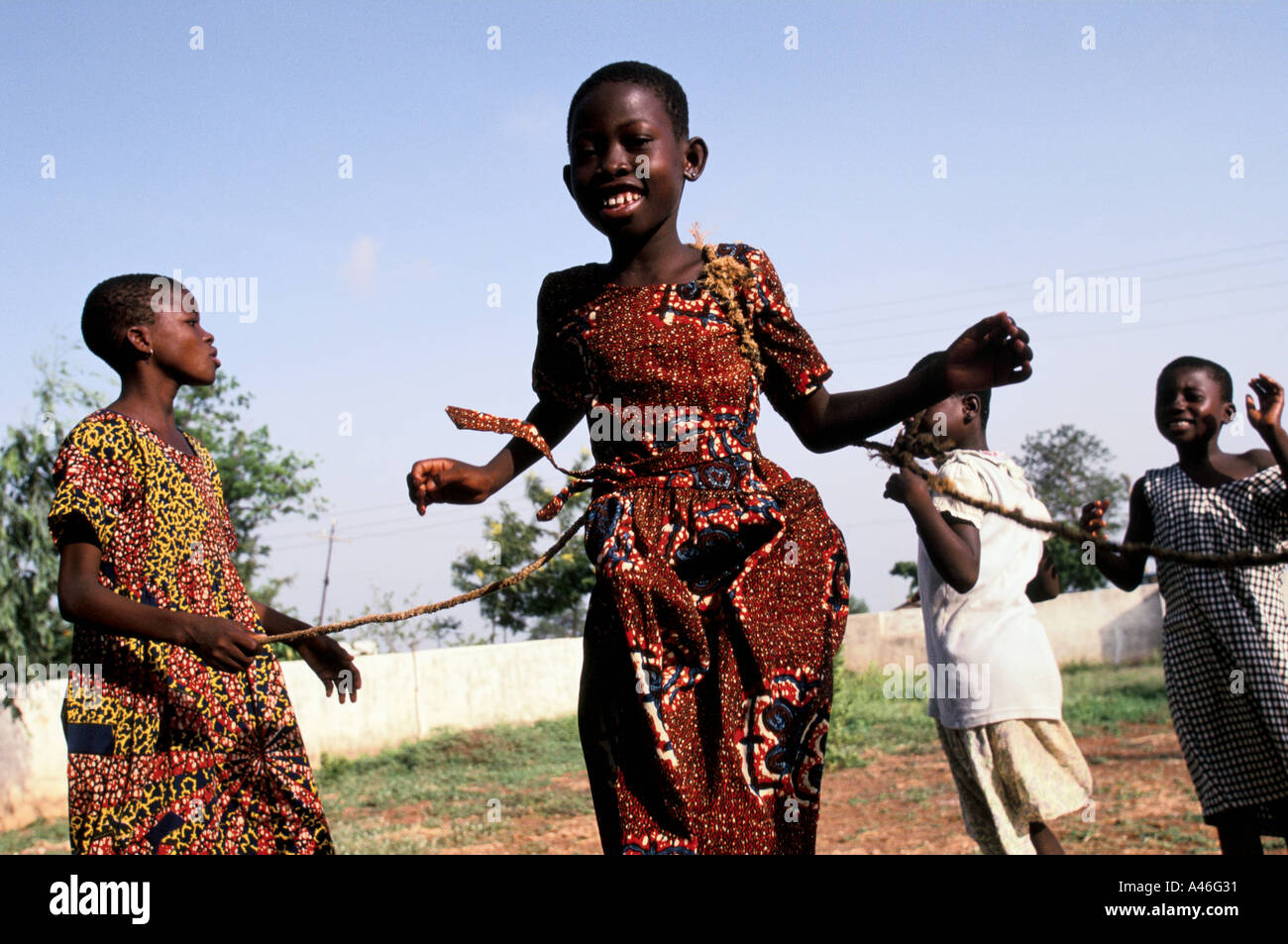 Street children laugh and play in the grounds of a school run by the ...