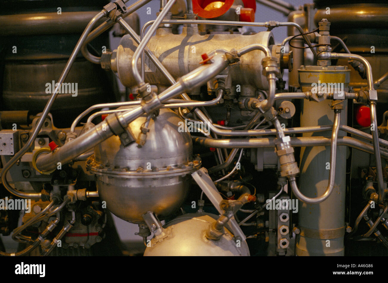 detail of a rocket engine national space centre leicester united ...