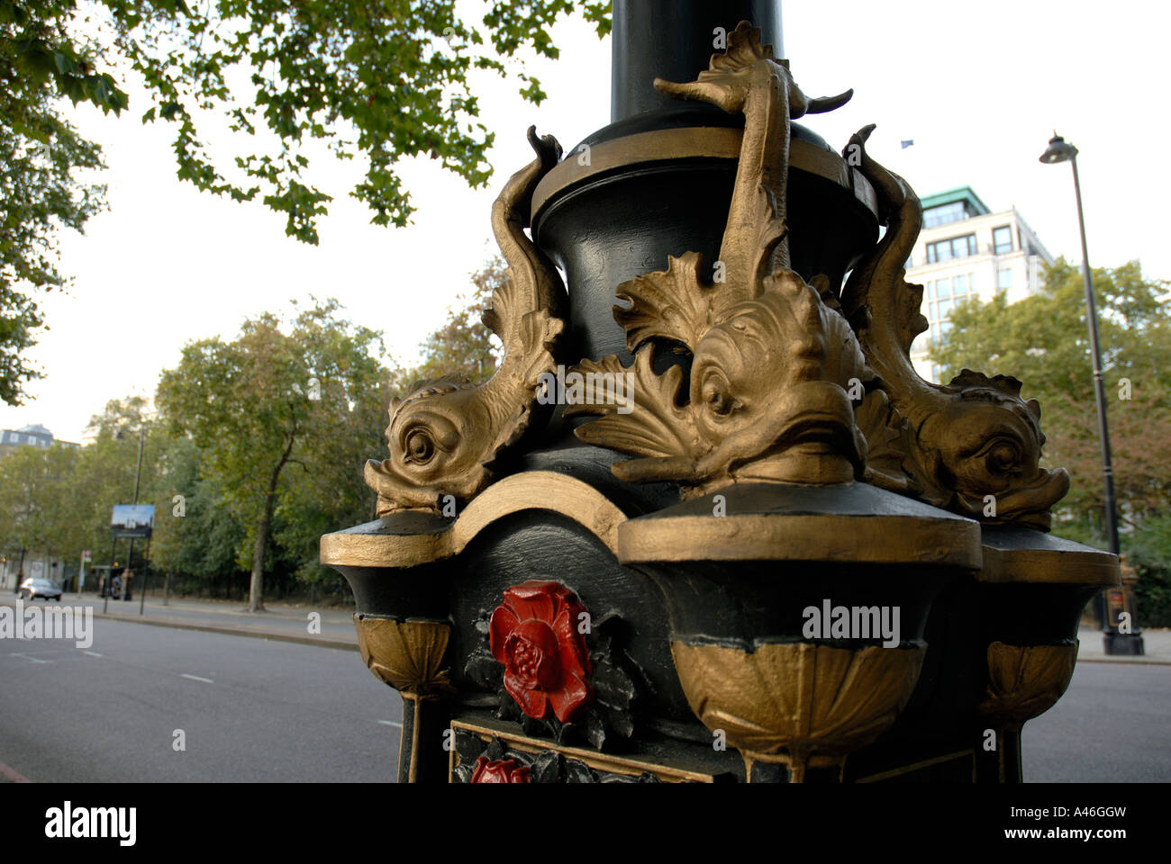 Lamp Post by the Thames River, London, UK Stock Photo - Alamy