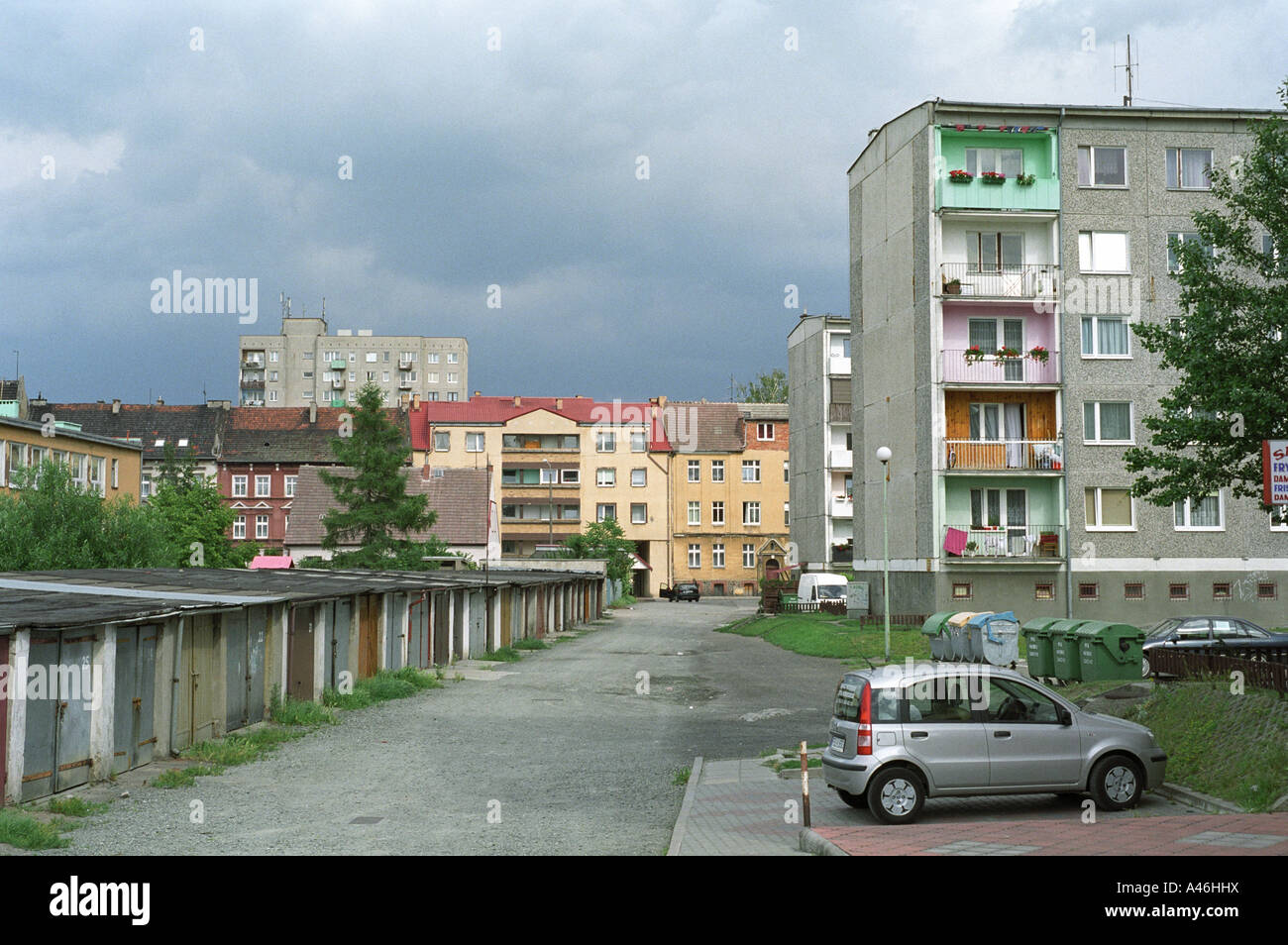 Cityscape of a residential area in Slubice, Poland Stock Photo - Alamy
