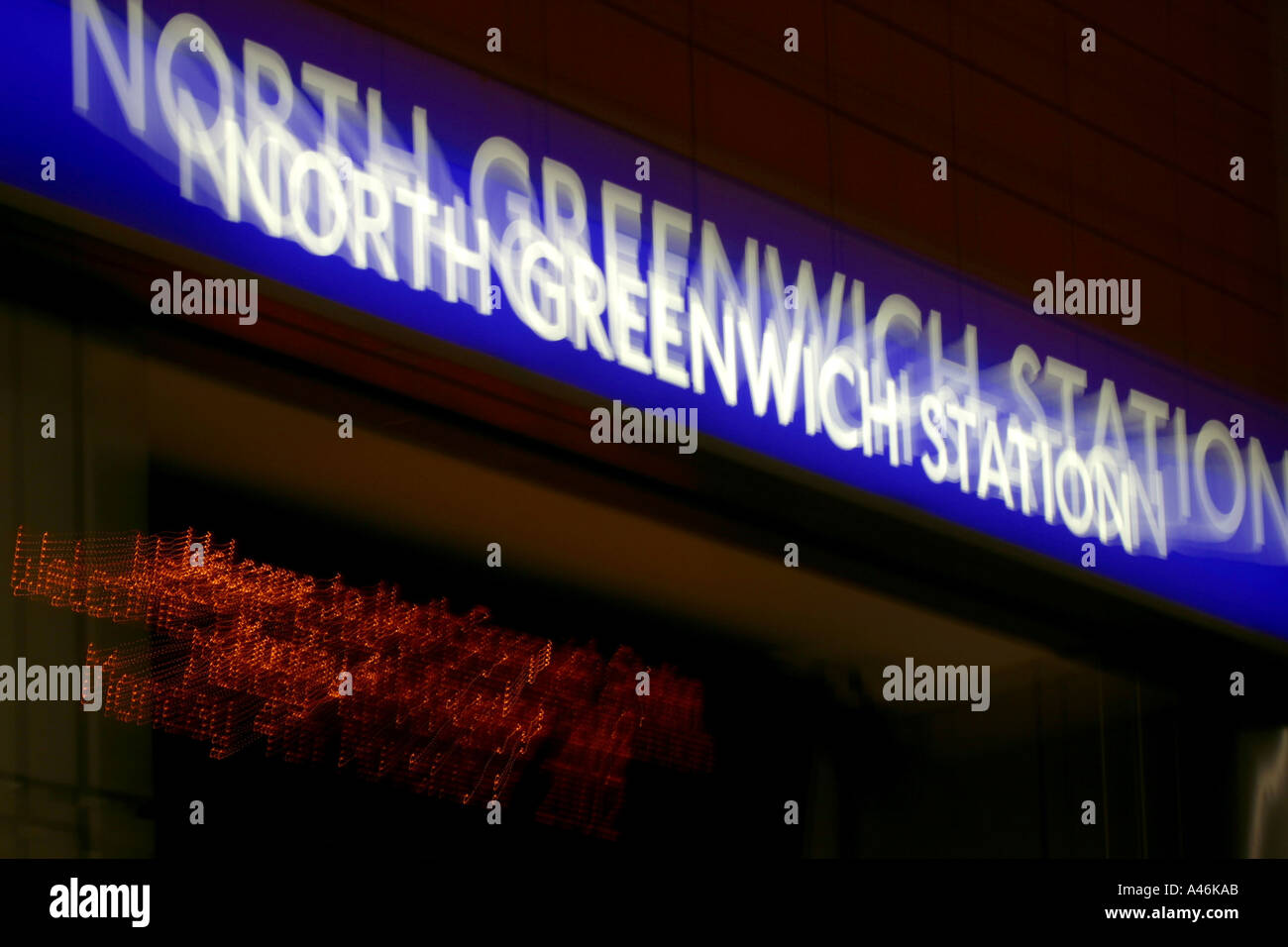 the jubilee underground line in london the entrance to north greenwich ...