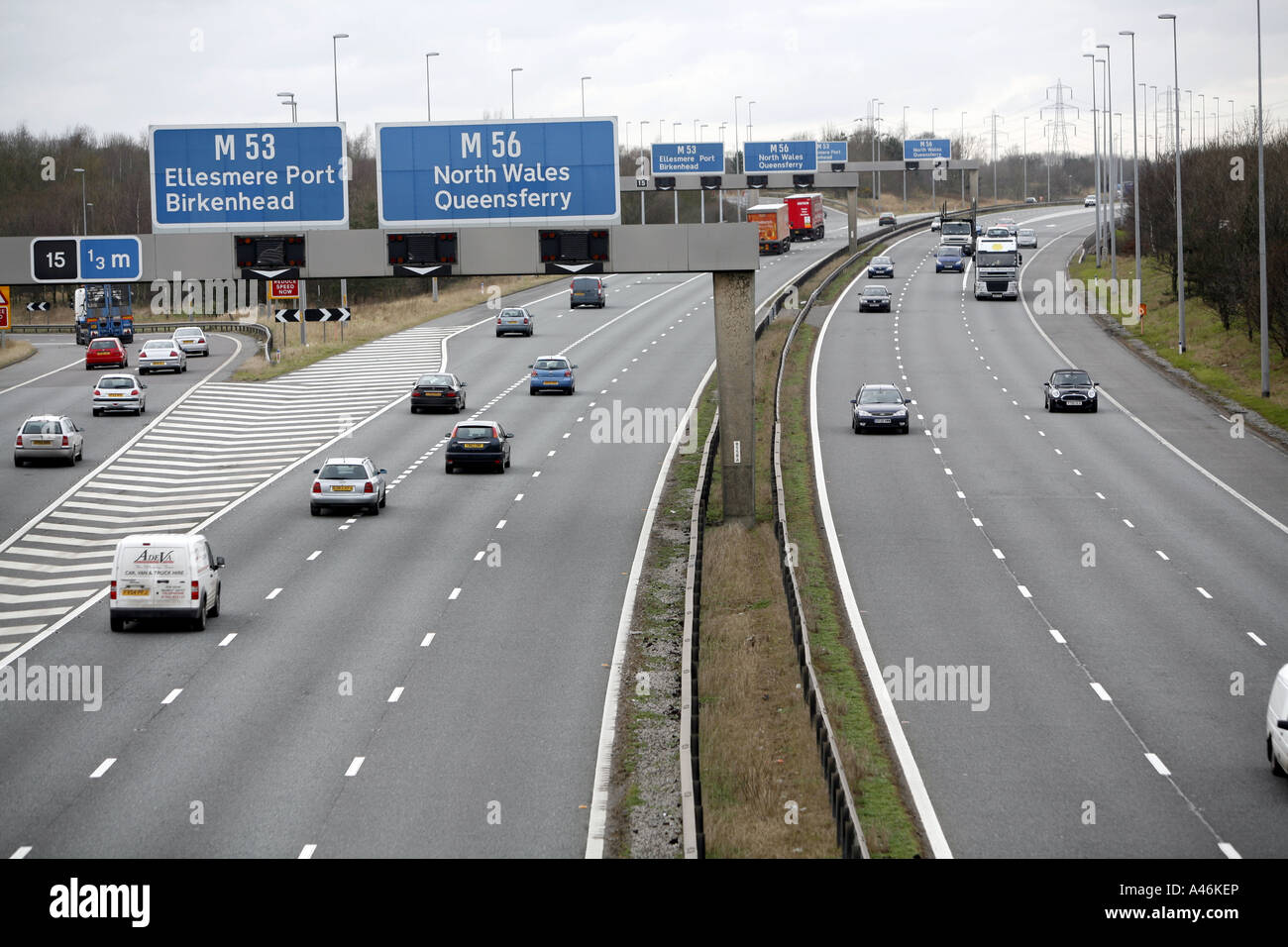 M56 m53 junction hi-res stock photography and images - Alamy