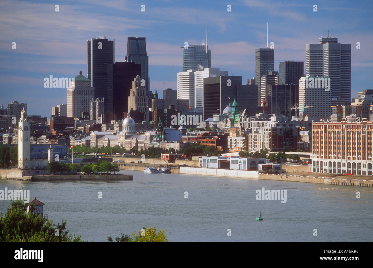 Overview of Montreal Quebec Canada Stock Photo - Alamy