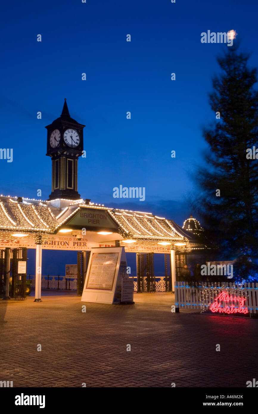 Brighton pier christmas tree hi-res stock photography and images - Alamy