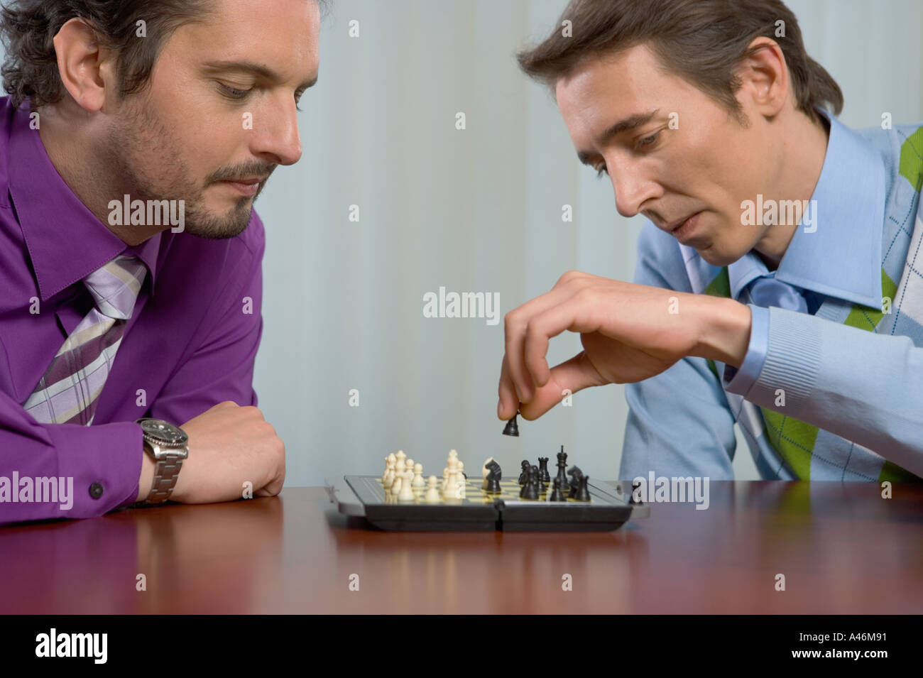 Office workers playing chess Stock Photo - Alamy