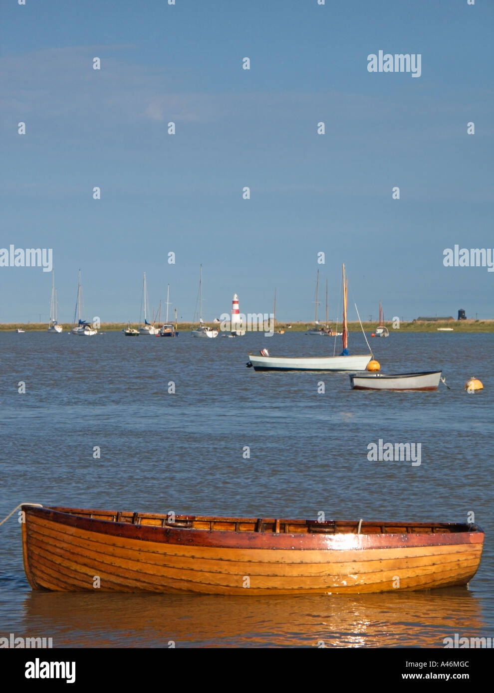 Orford River Side Scene Orford River Alde Suffolk GB Stock Photo - Alamy