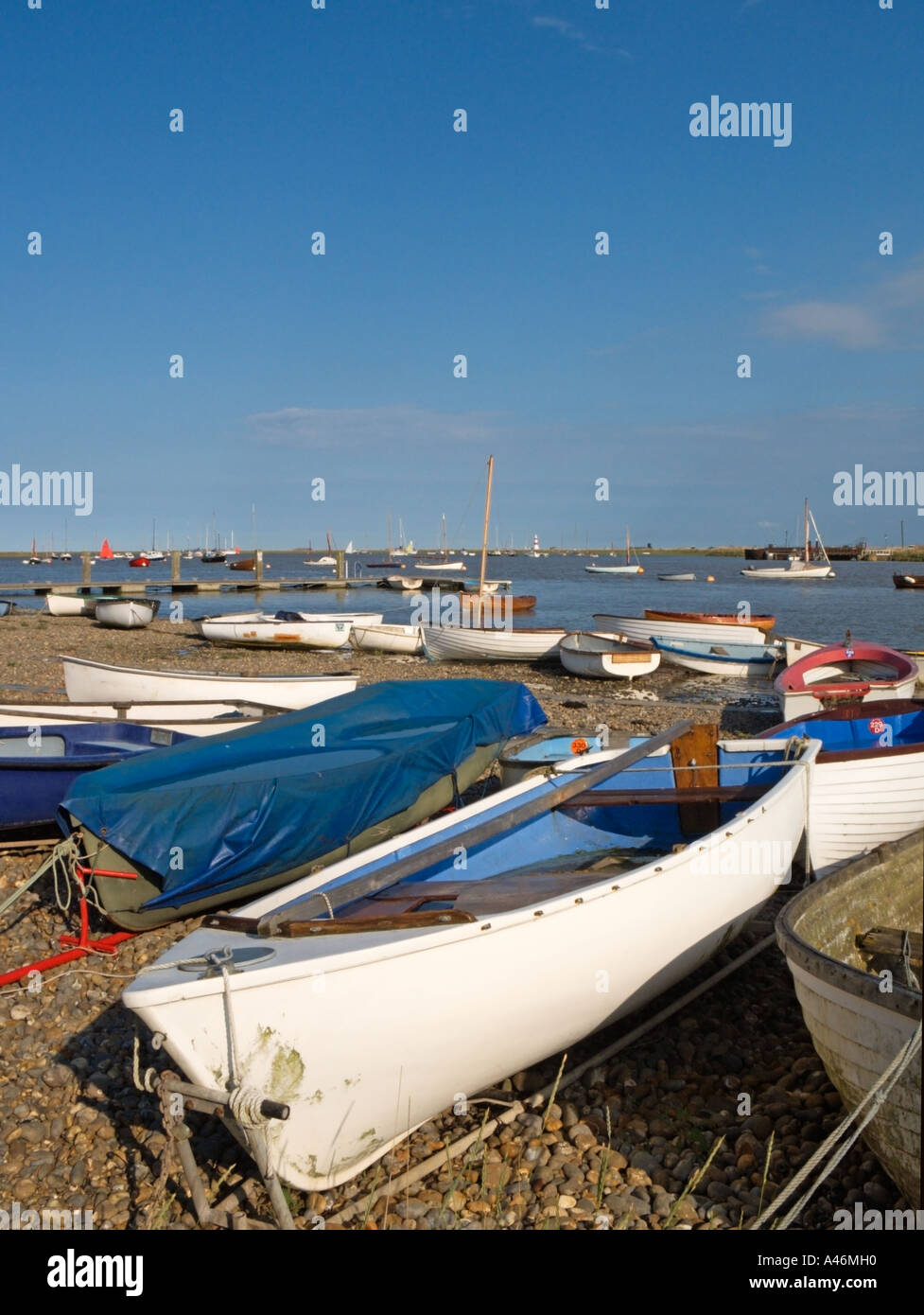 Orford River Side Scene Orford River Alde Suffolk GB Stock Photo - Alamy