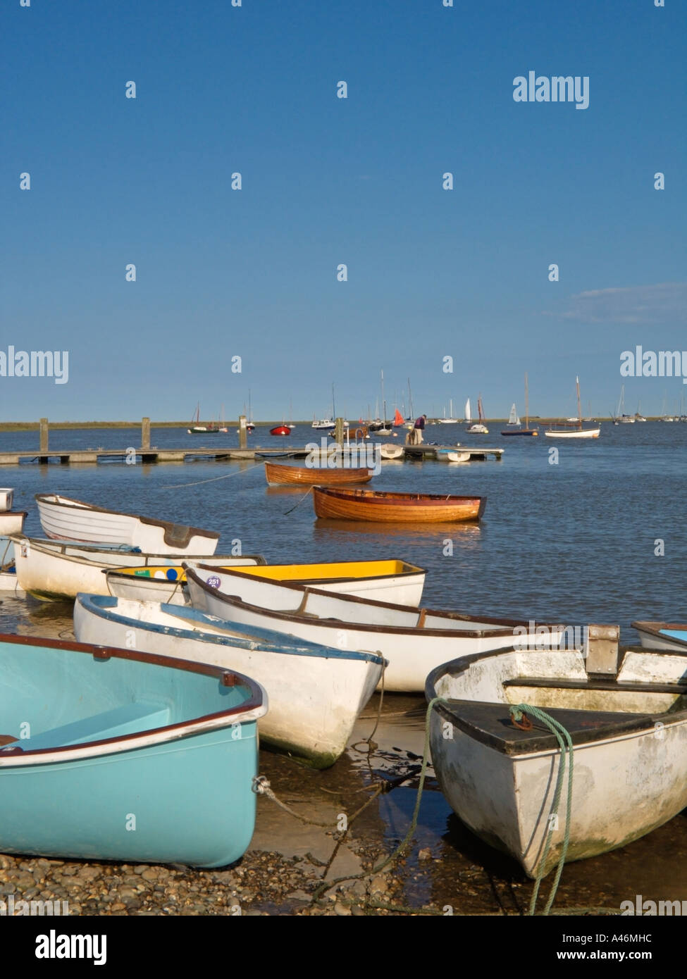 Orford River Side Scene Orford River Alde Suffolk GB Stock Photo - Alamy