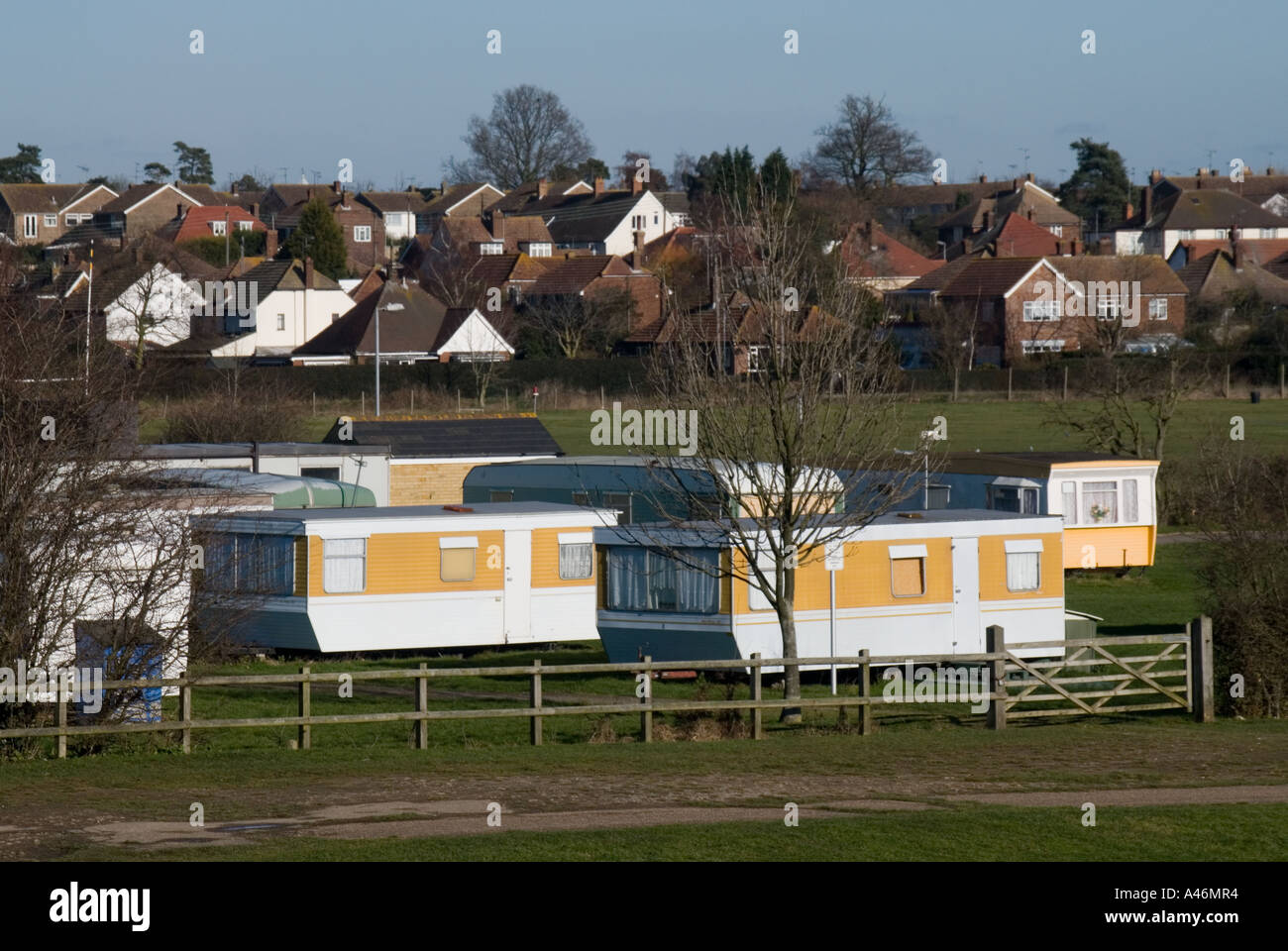 Mobile homes horizontal landscape hi-res stock photography and images ...