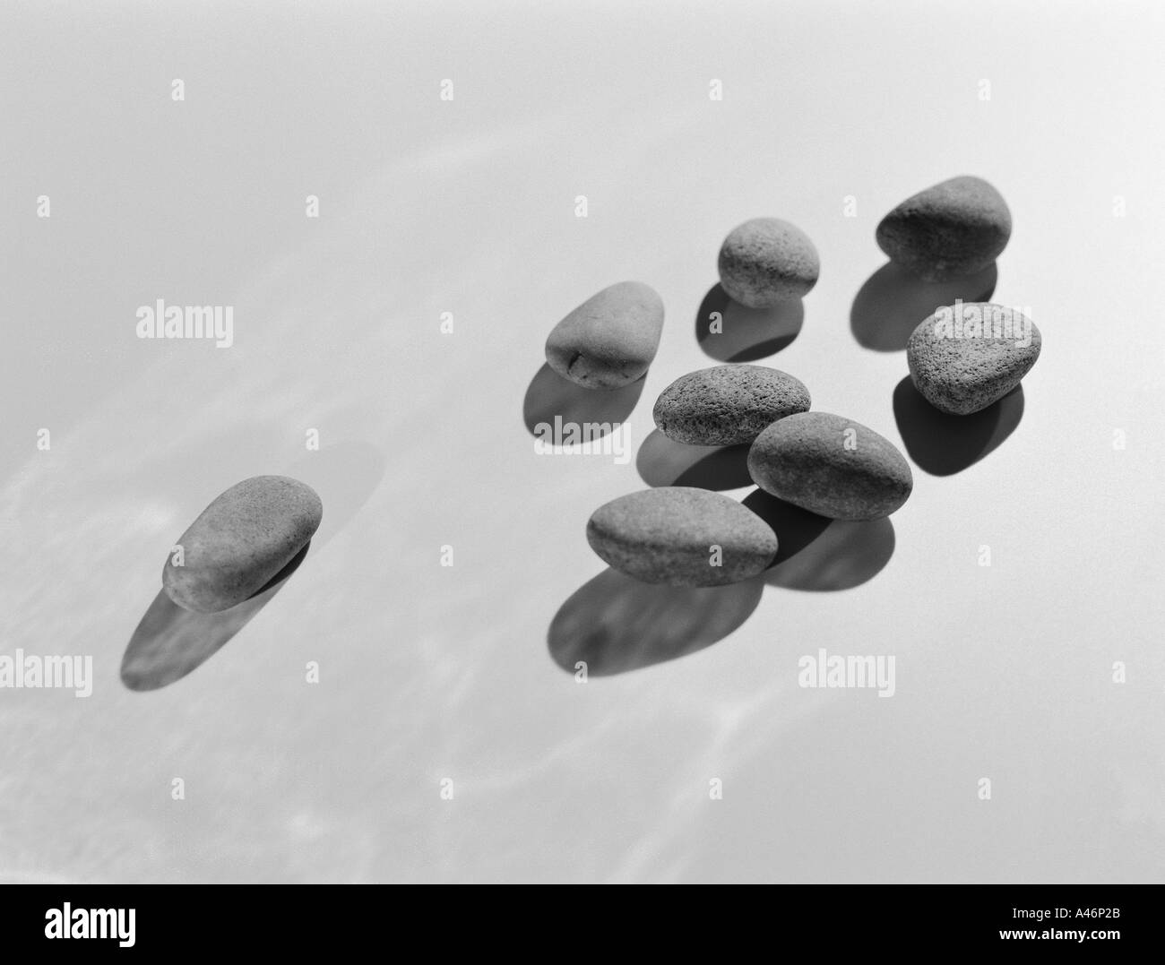 Pebble Black and White Stock Photos & Images - Alamy