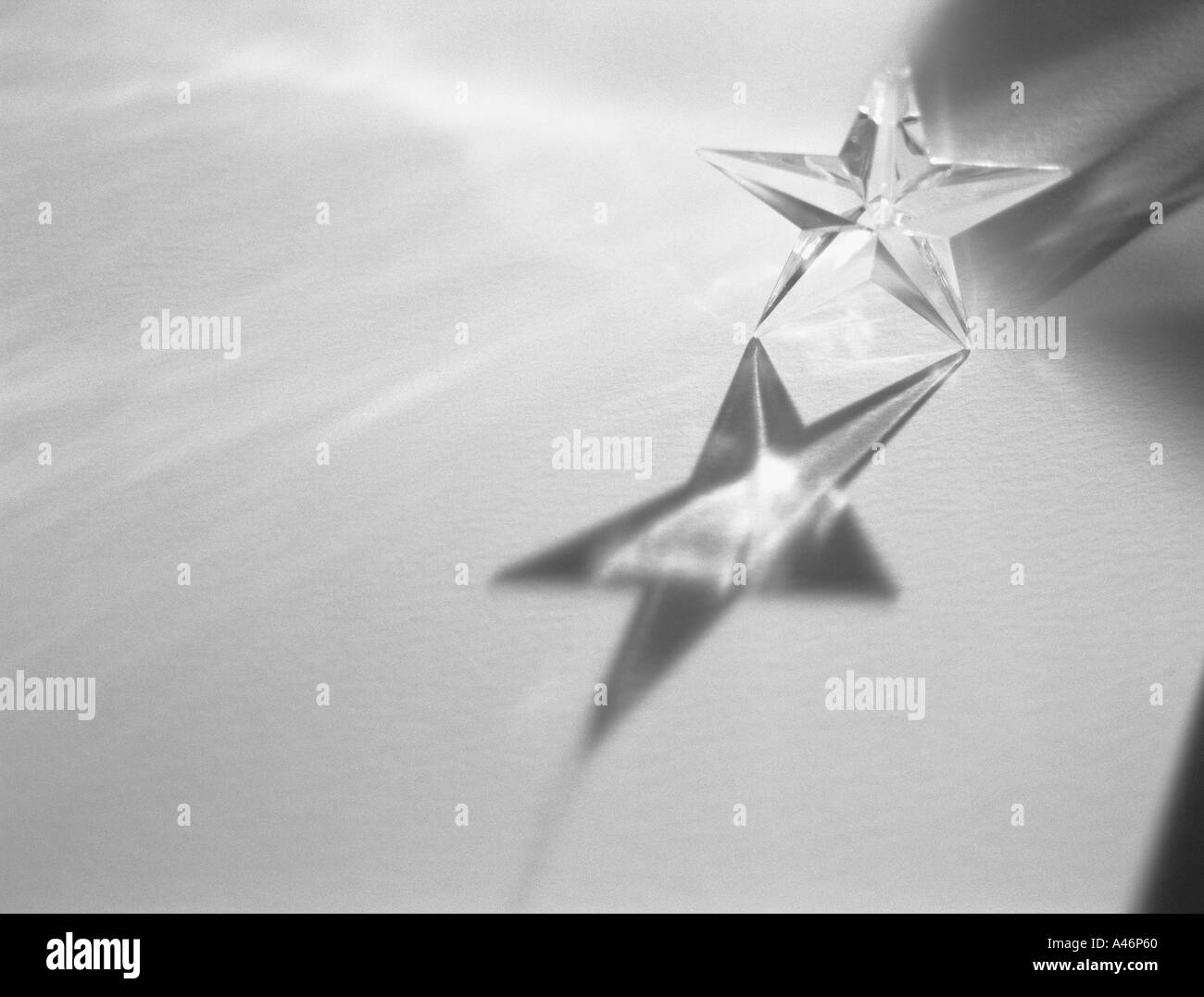 Glass star shape Stock Photo - Alamy