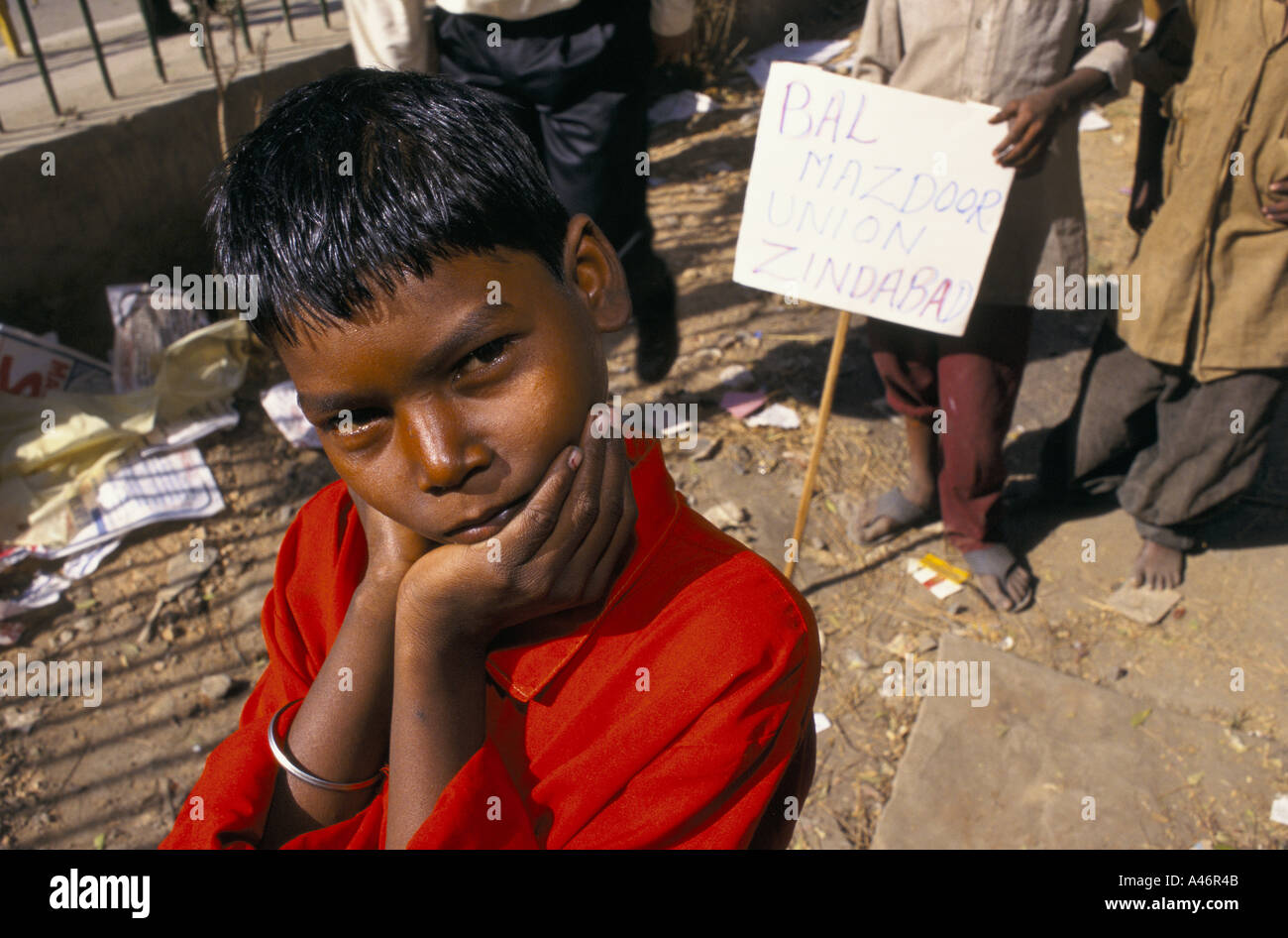 India protest child labour hi-res stock photography and images - Alamy