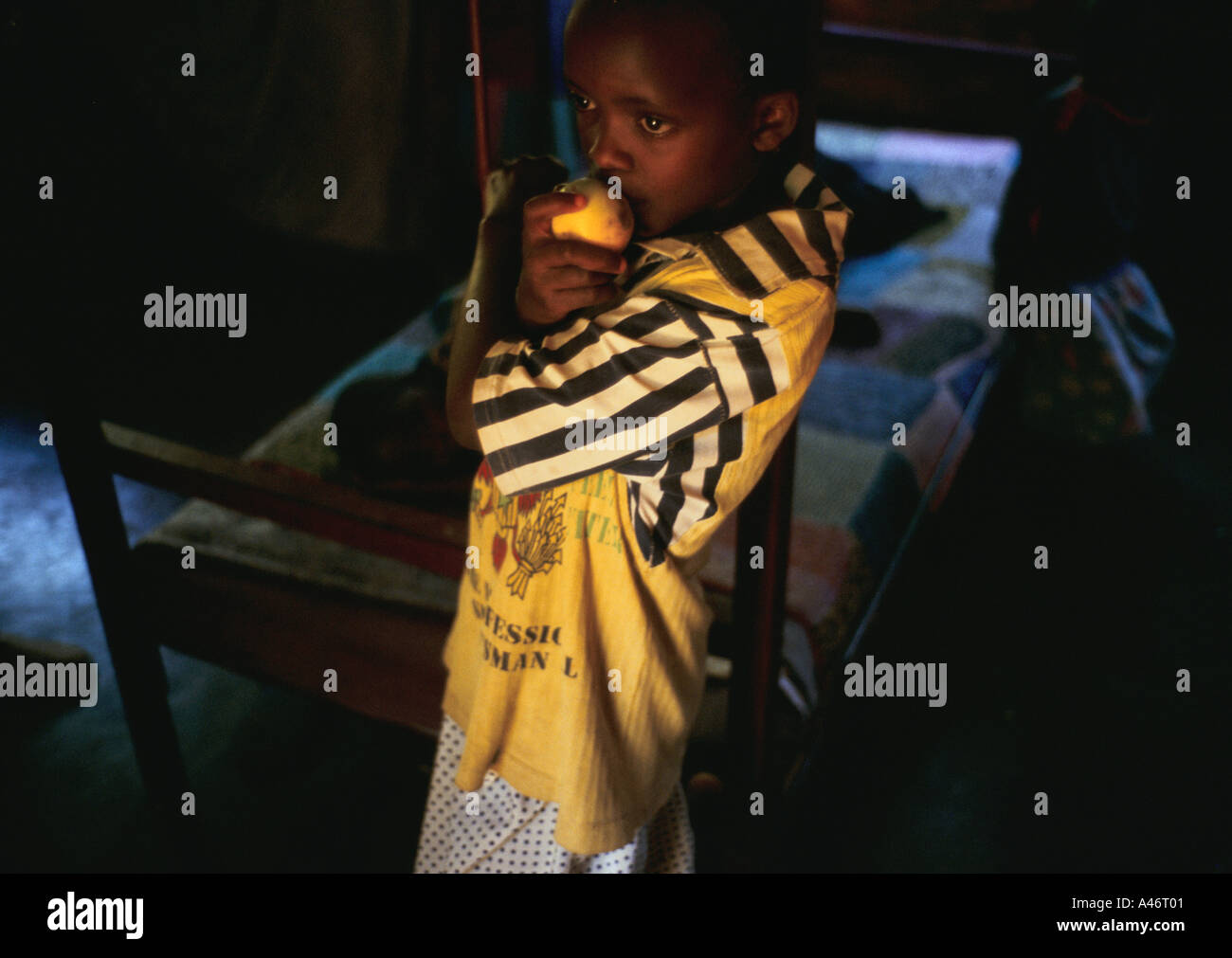 a young orphan at shalom house an orphanage for both hutu and tutsi ...