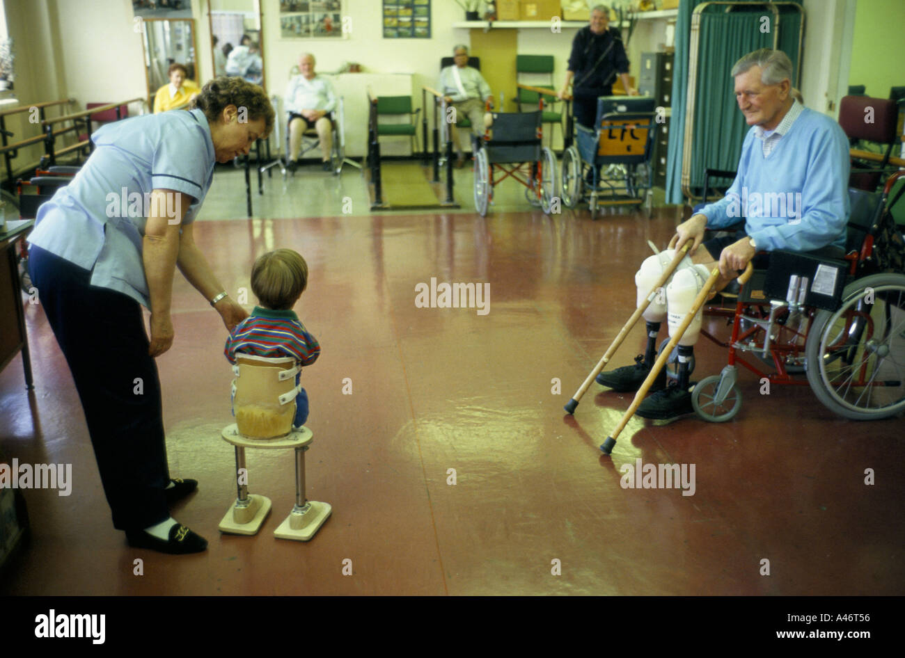 mary pretty physiotherapist with a child born without legs, roehampton ...