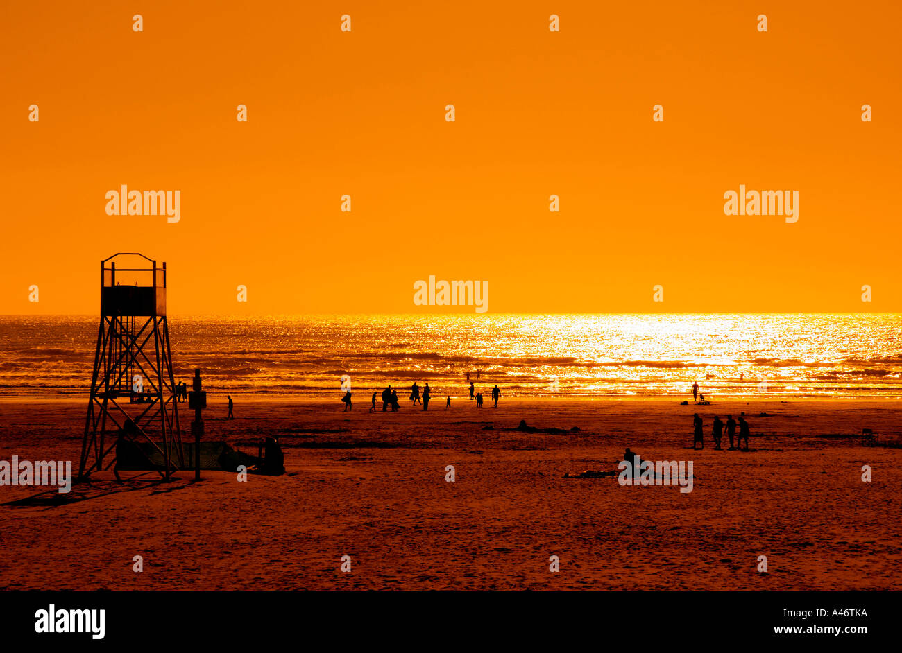 Fun on the beach Stock Photo - Alamy