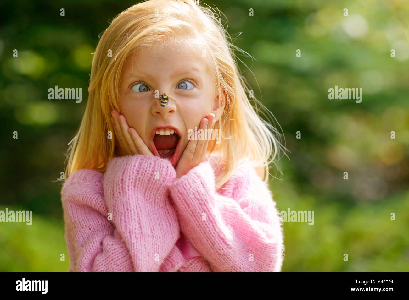 Children fear insect hi-res stock photography and images - Alamy