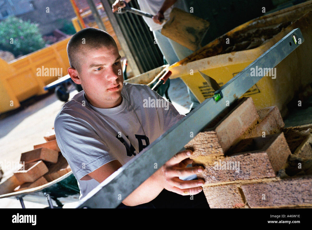 White Young Man Construction High Resolution Stock Photography and ...