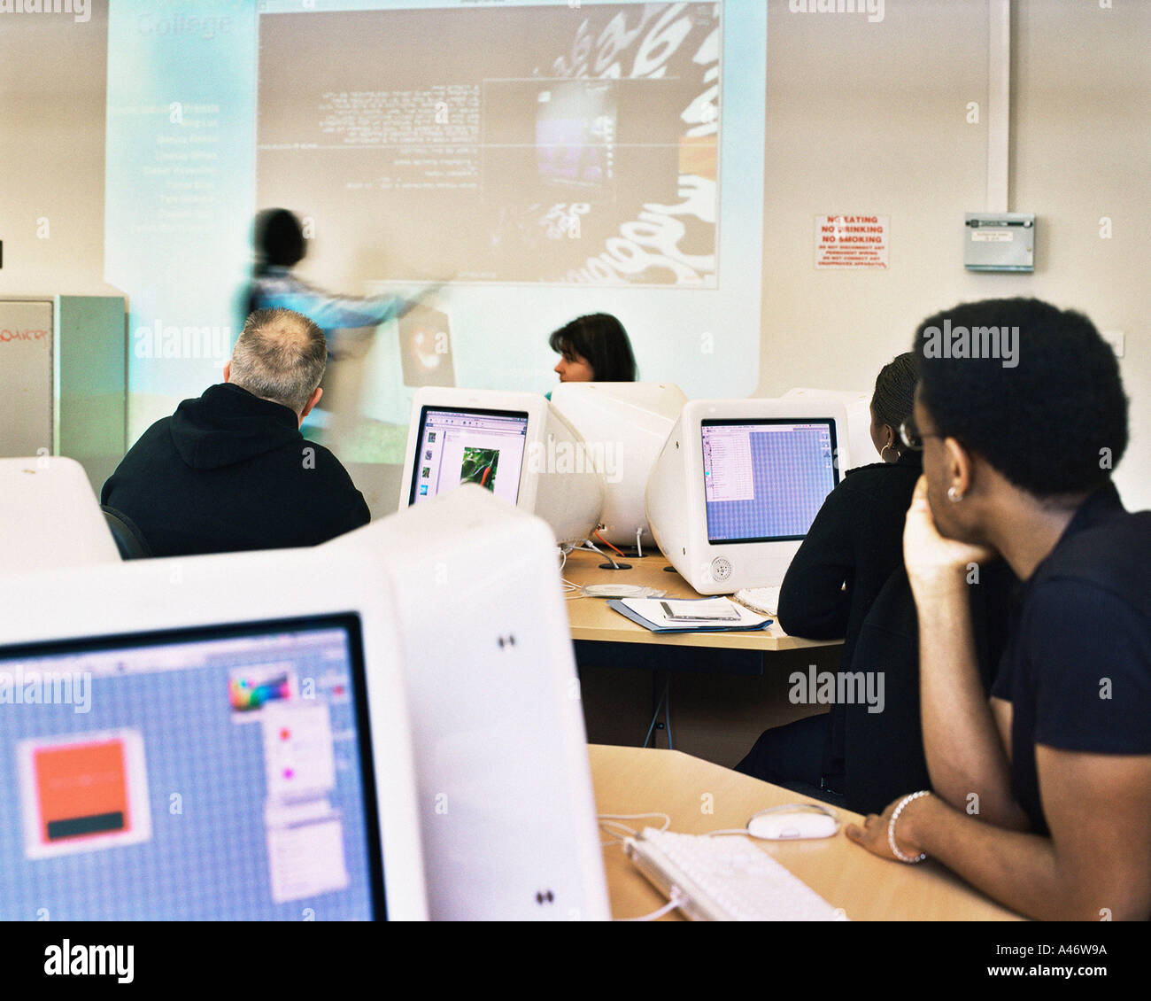 Further education student Stock Photo - Alamy