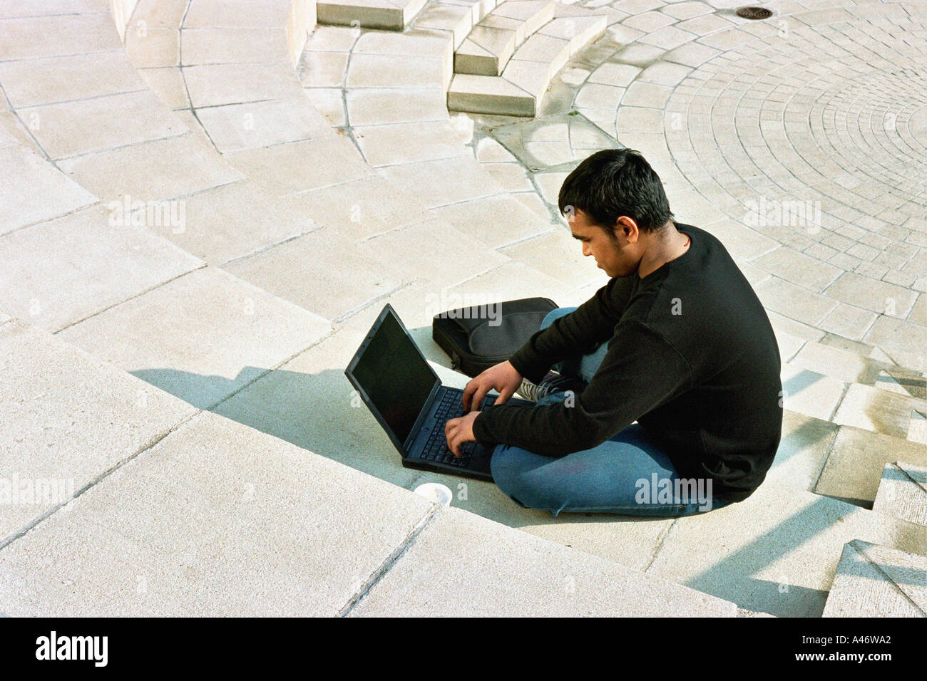 Man using laptop computer Stock Photo - Alamy Man using laptop computer Stock Photo - Alamy