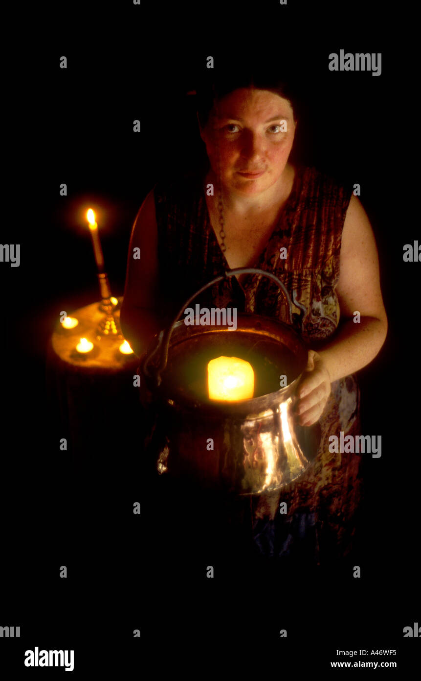 Shan Jayran, a pagan high priestess at the House of the Goddess, London ...