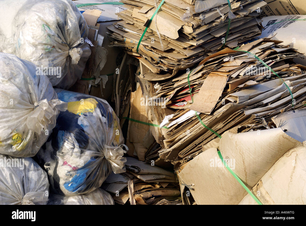 Waste paper recycling collecting point hi-res stock photography and ...