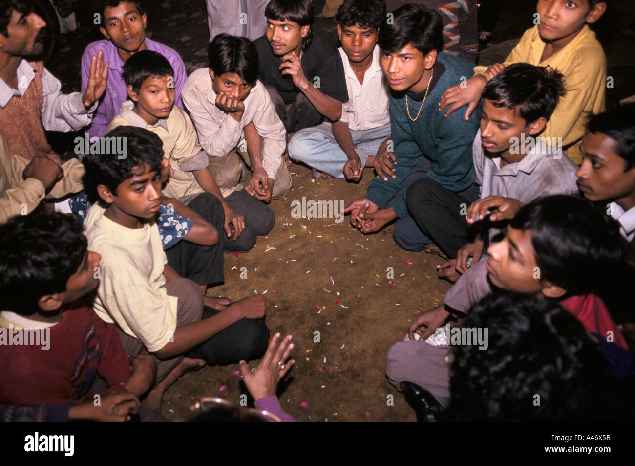 A meeting of the Bal Mazdoor Child Trades Union, New Delhi, India Stock ...