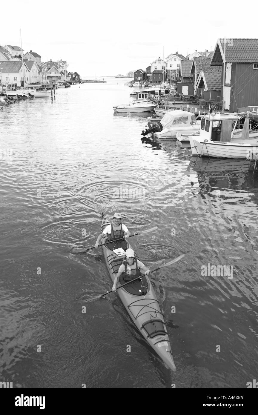 Sea kayak boat Black and White Stock Photos & Images - Alamy