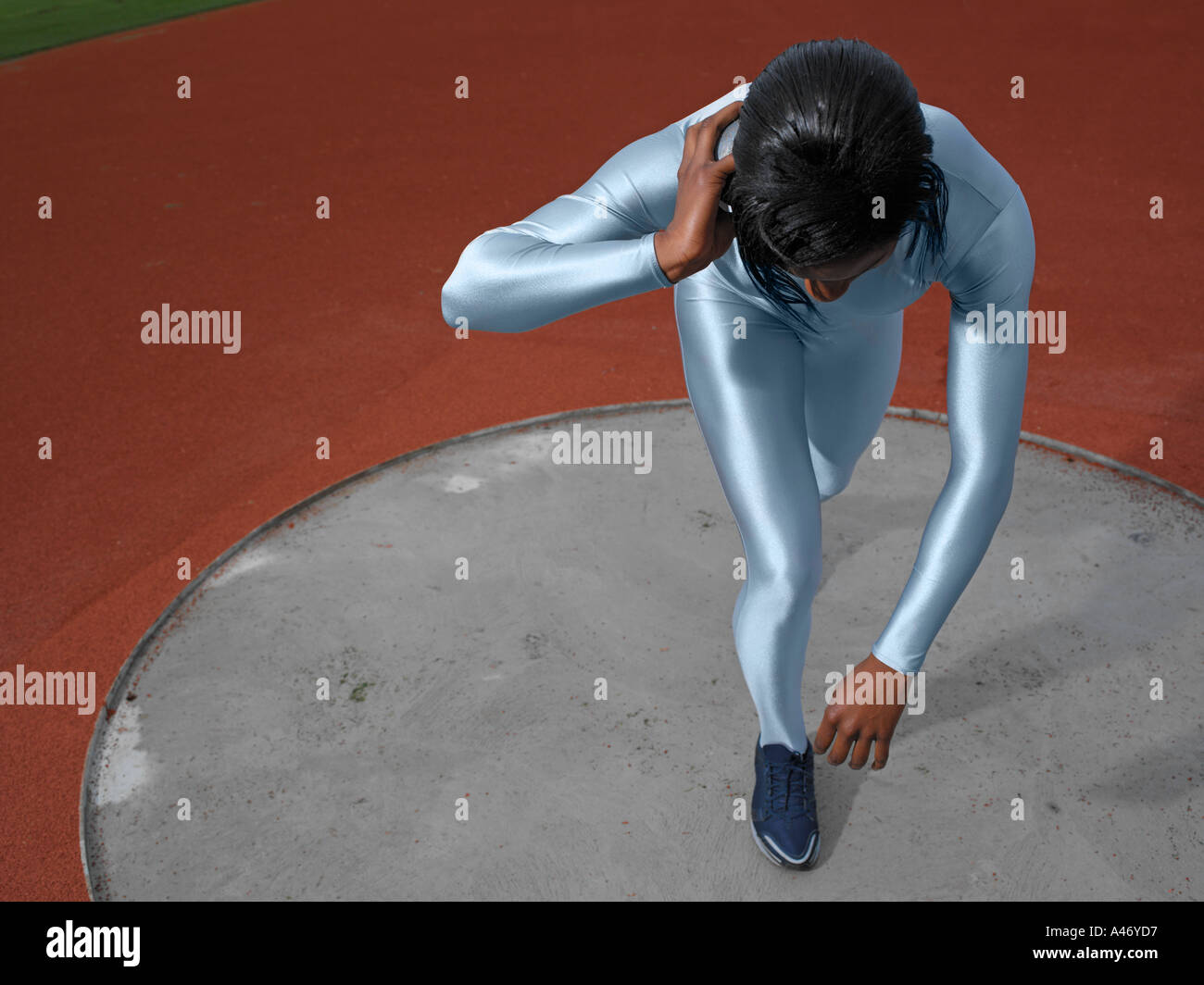 Female shot putter Stock Photo - Alamy