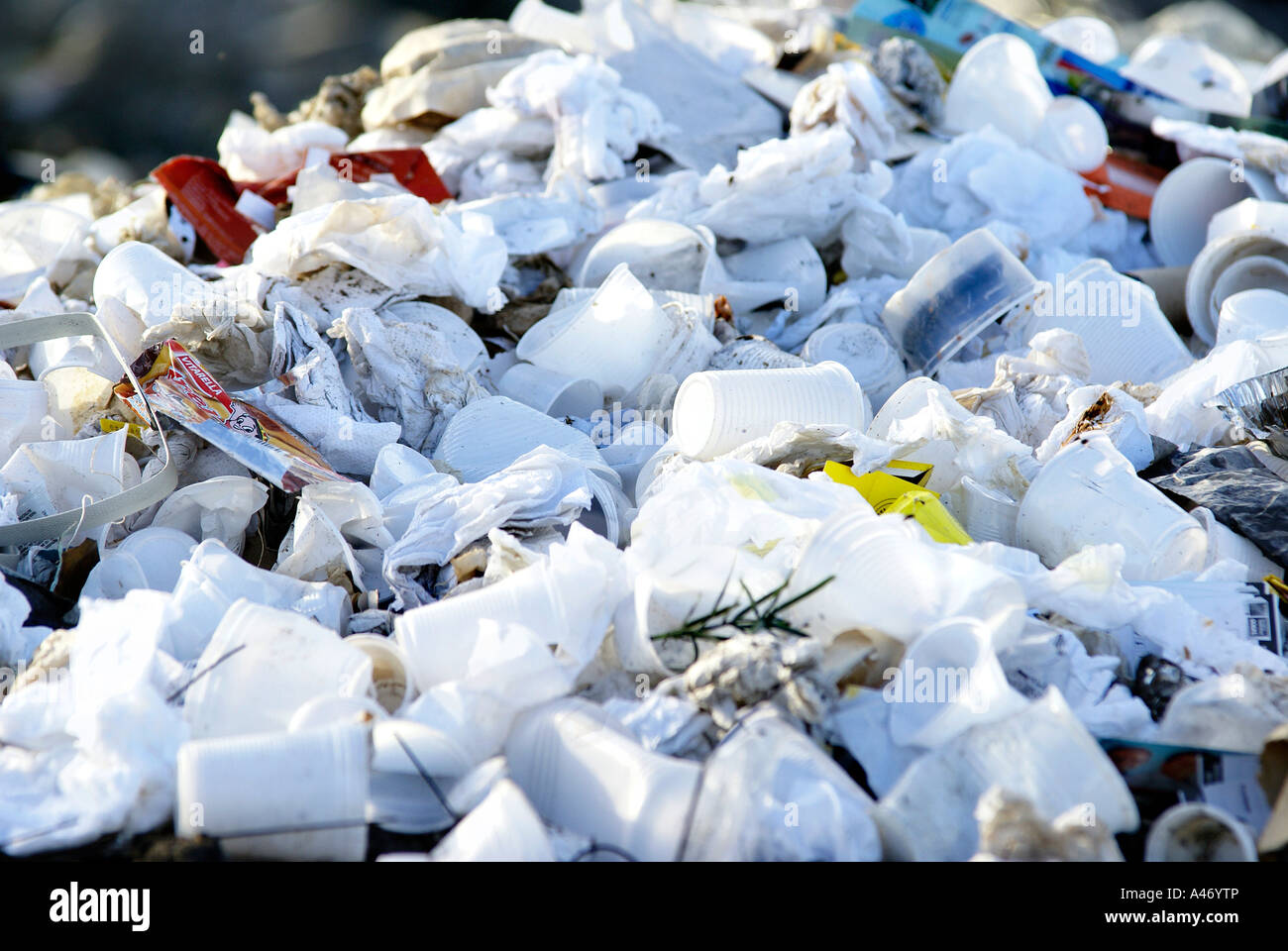 Plastic waste on a waste dump Stock Photo - Alamy
